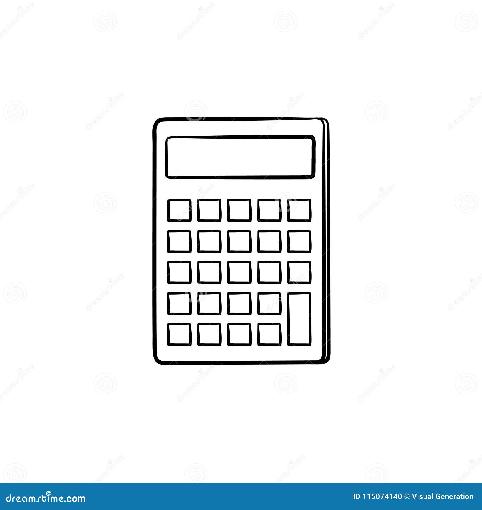 Calculator For Count Hand Drawn Outline Doodle Icon. Math Calculator ... Calculator For Count Hand Drawn Outline Doodle Icon. Math Calculator ...
