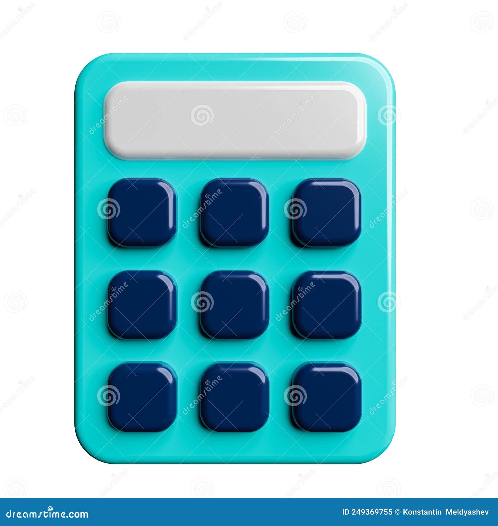 Calculator 3d Icon Render Illustration Stock Illustration ...