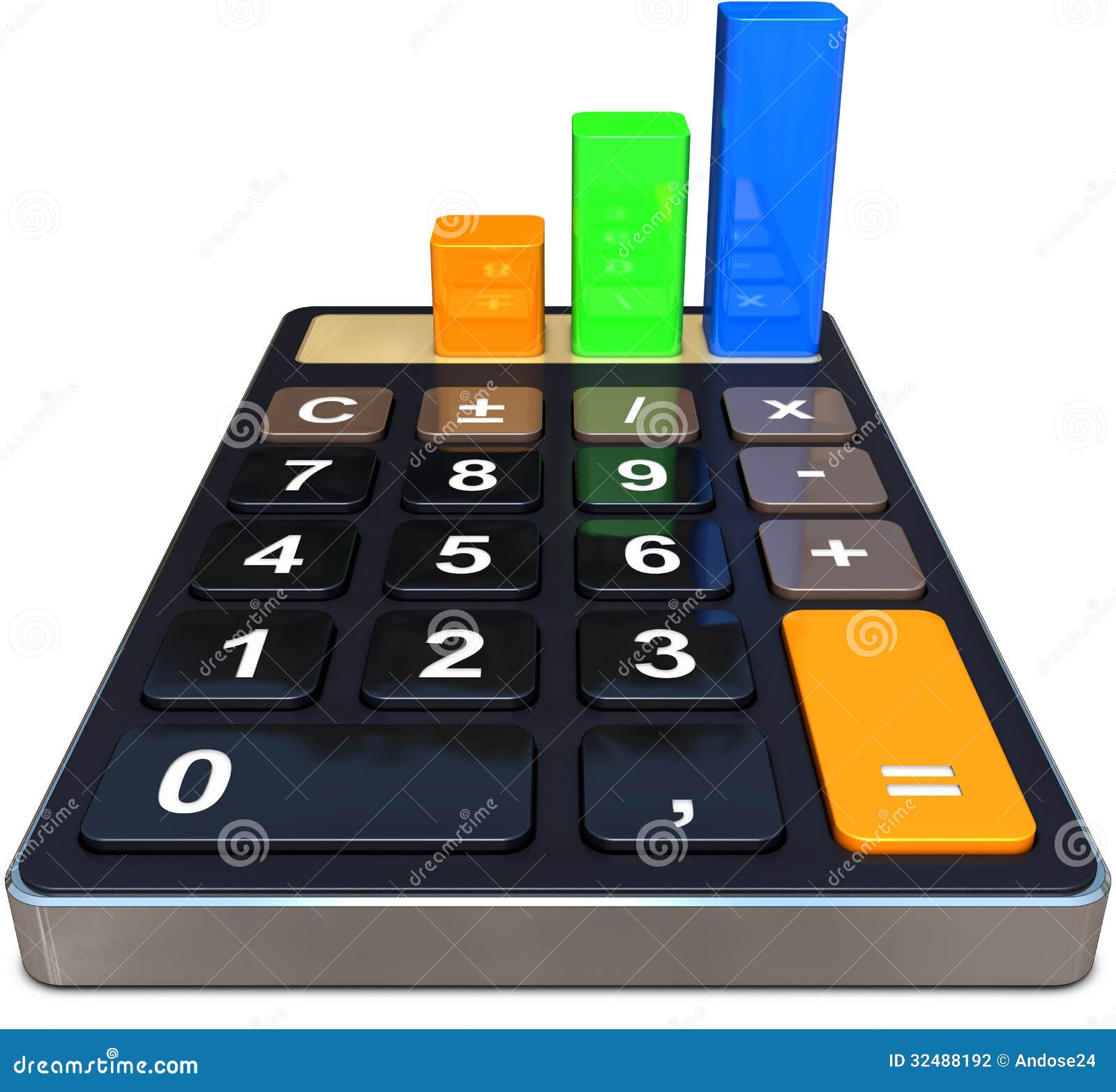 Calculator stock illustration. Illustration of calculation - 32488192