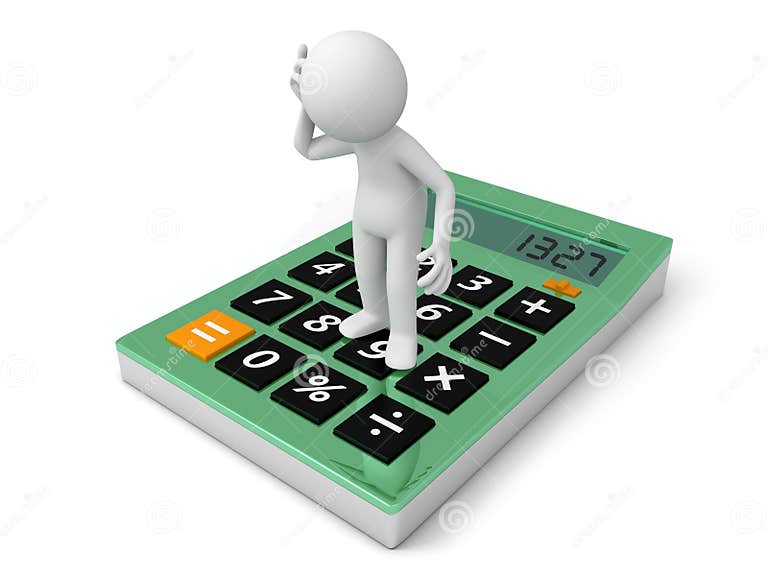 Calculator stock illustration. Illustration of finance - 30990632