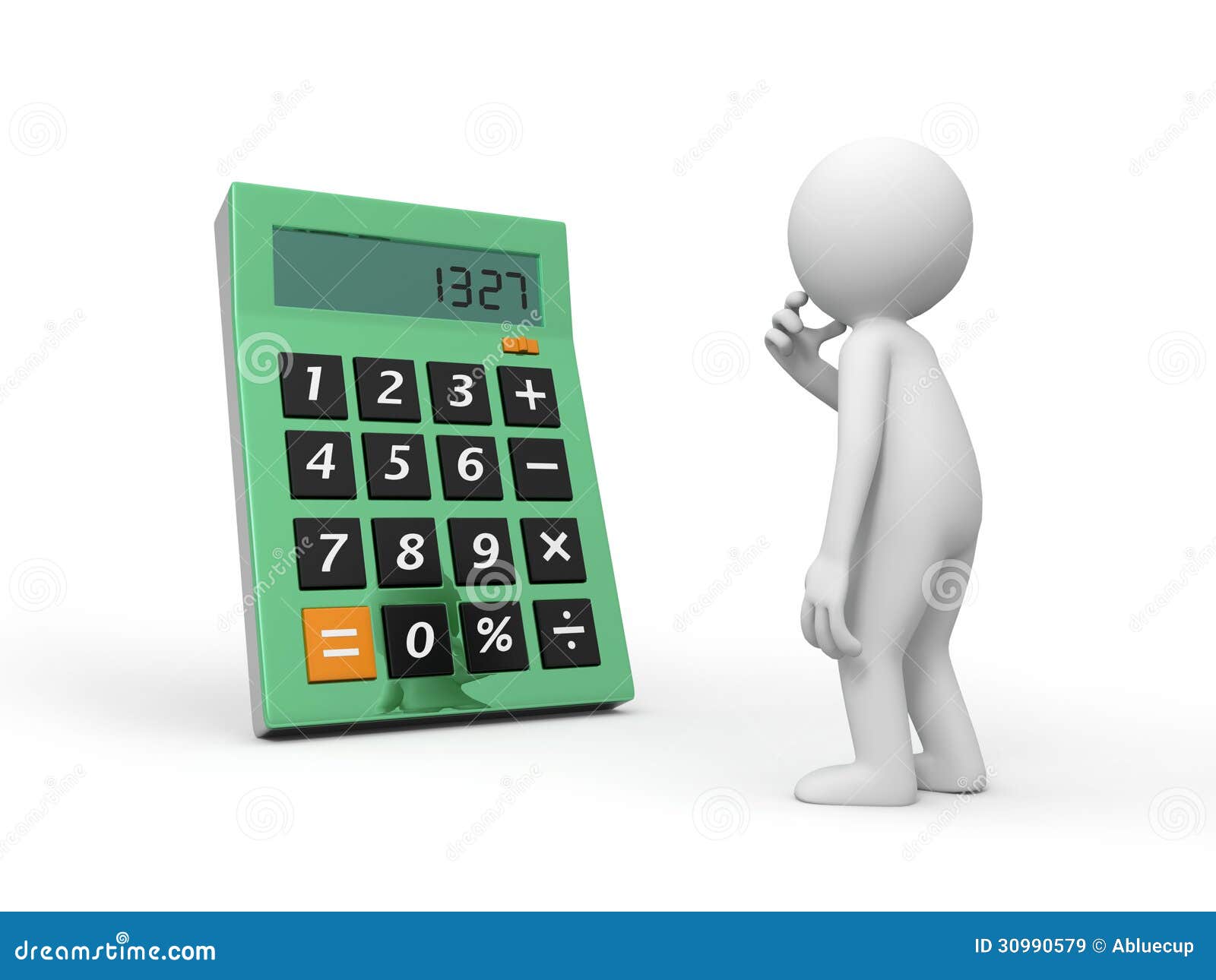Calculator stock illustration. Illustration of mind, electronic - 30990579