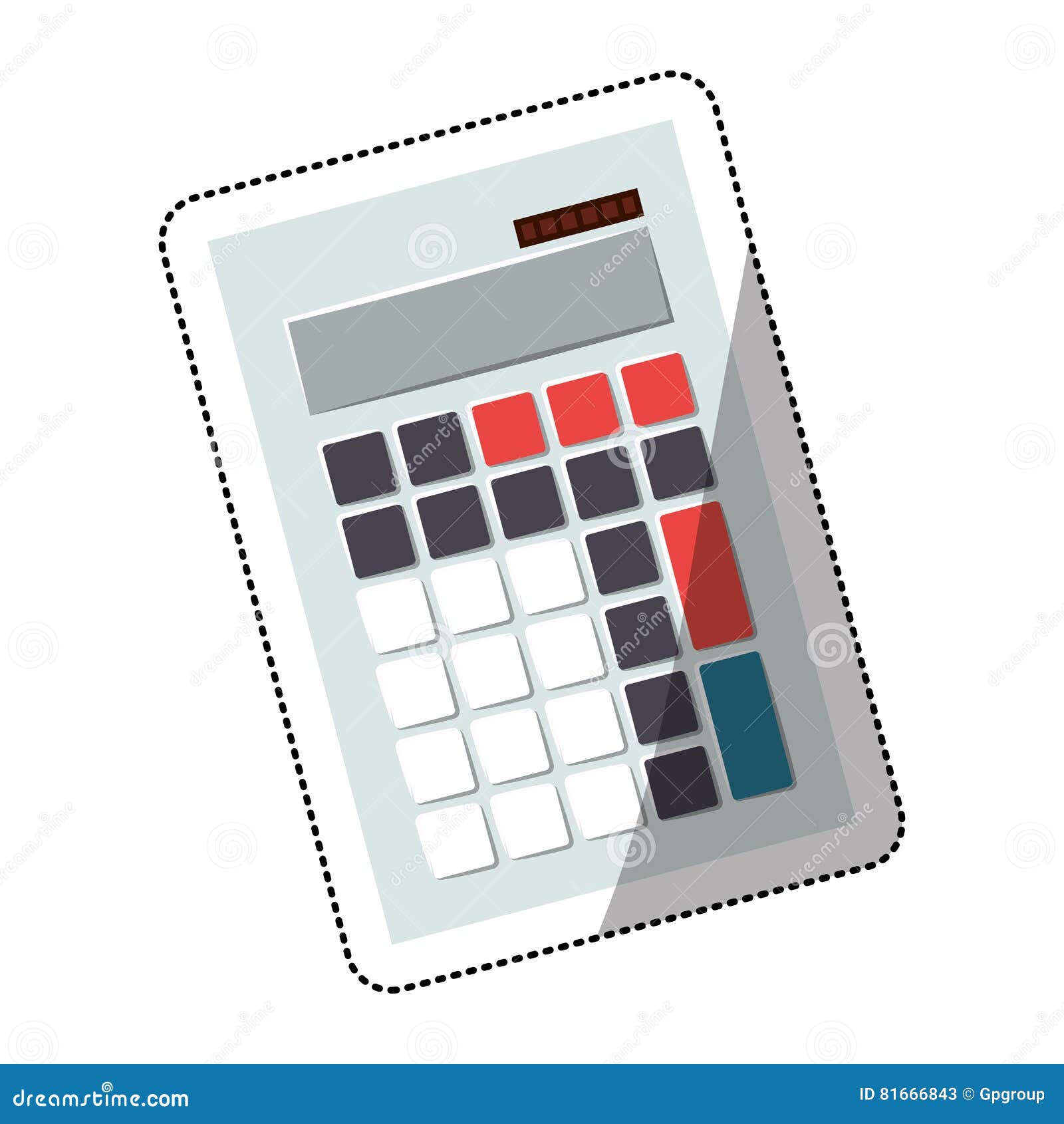 Calculator design stock illustration. Illustration of device - 81666843