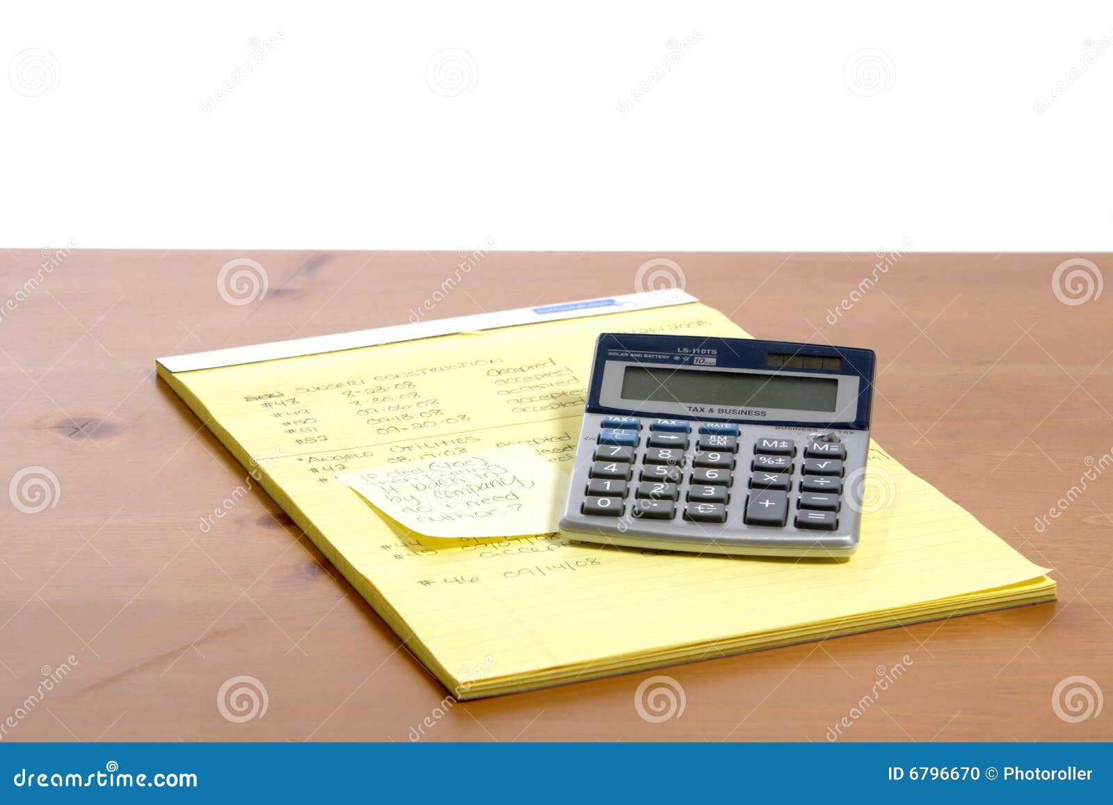 Calculator on Desk stock photo. Image of sign, technology - 6796670