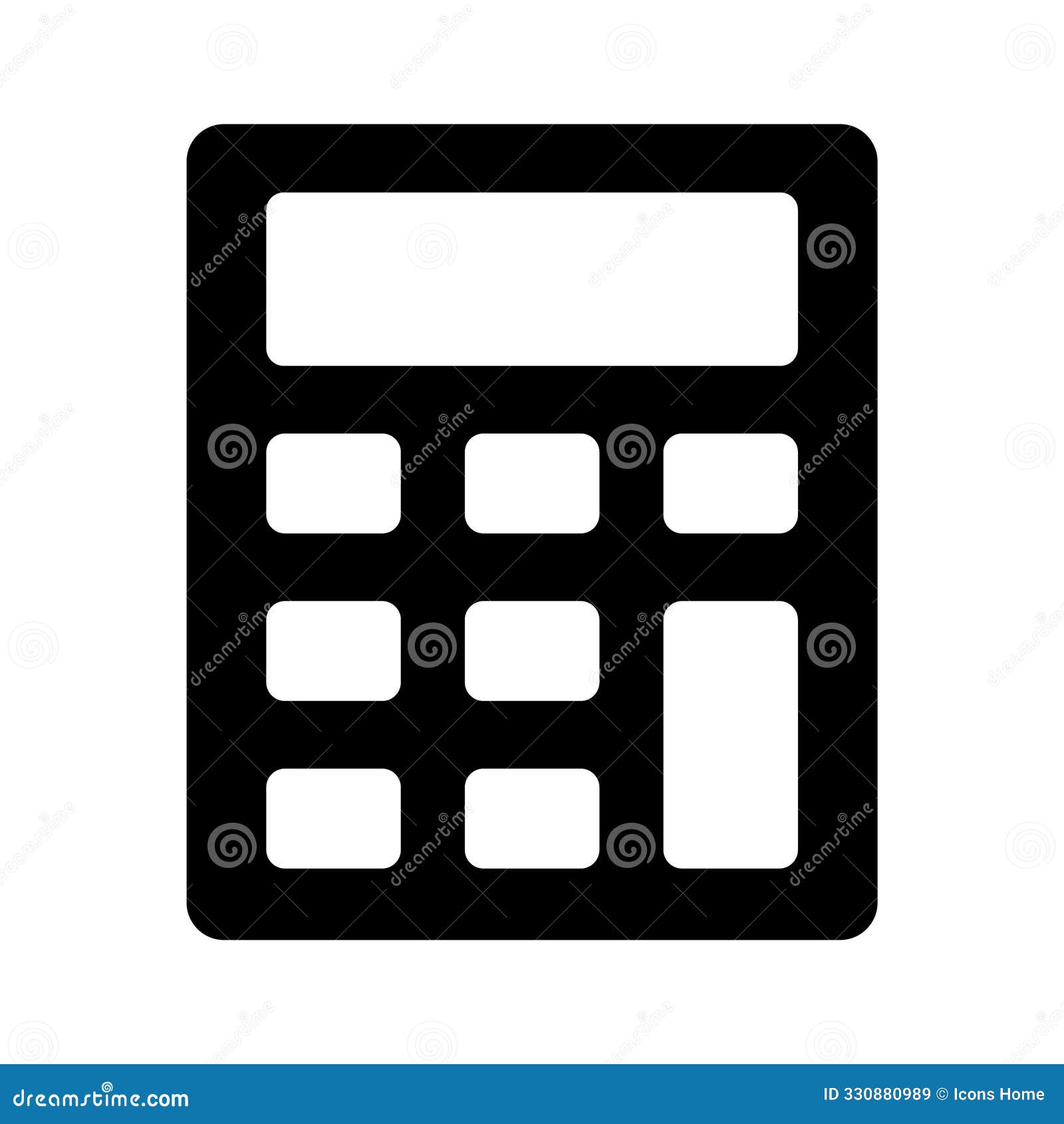 Calculator stock vector. Illustration of solid, accessory - 330880989