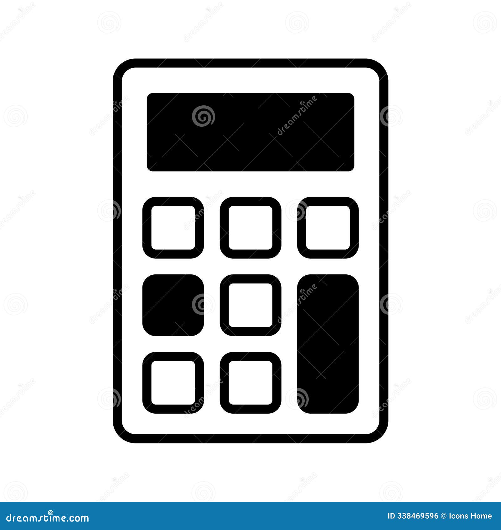 Calculator stock illustration. Illustration of machine - 338469596