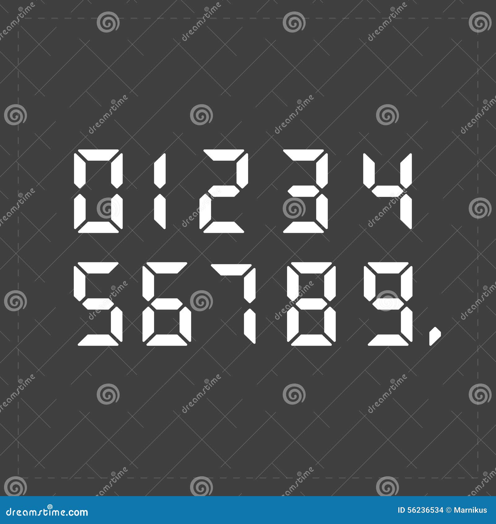 Calculator digital numbers stock vector. Illustration of decorative ...