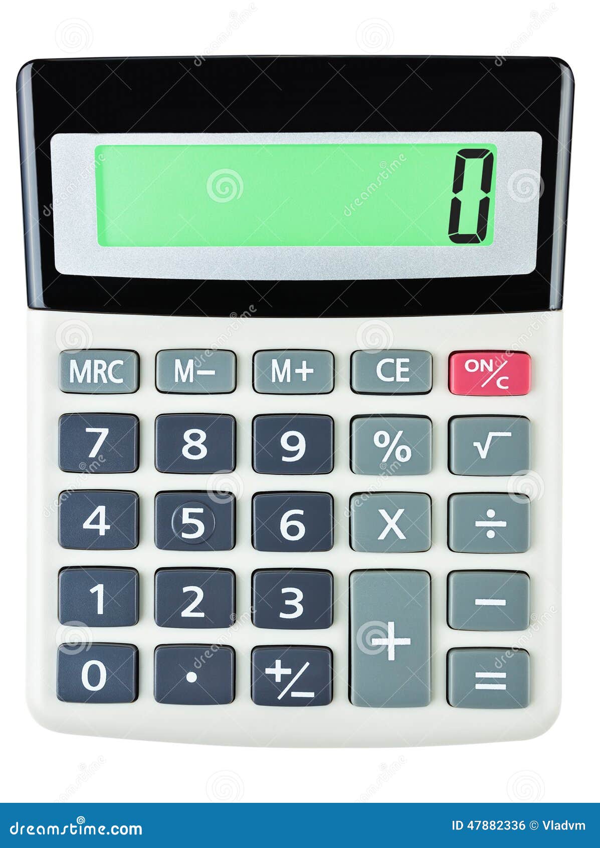 Calculator with 0 on Display Stock Photo - Image of calculate ...