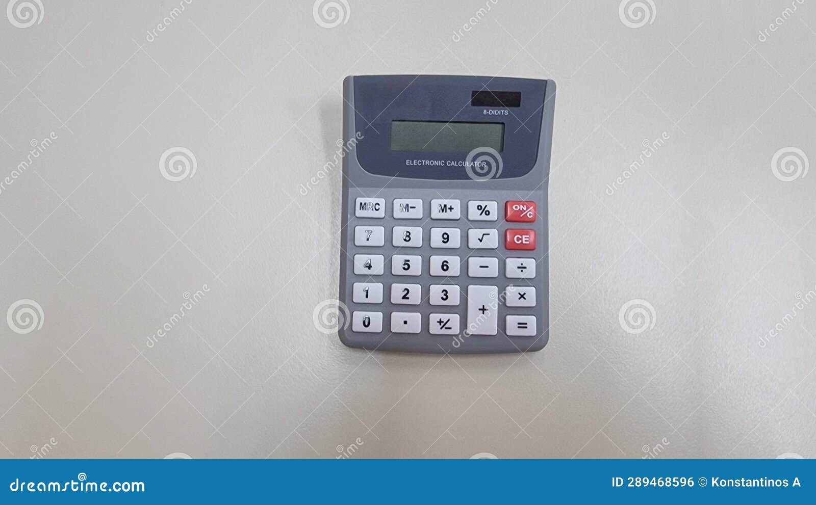 Calculator Electronic Computer Pocket on Empty Background Buttons Stock Photo - Image of ...