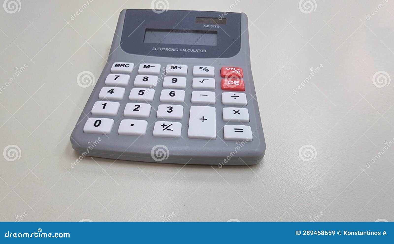 Calculator Electronic Computer Pocket on Empty Background Buttons Stock ...