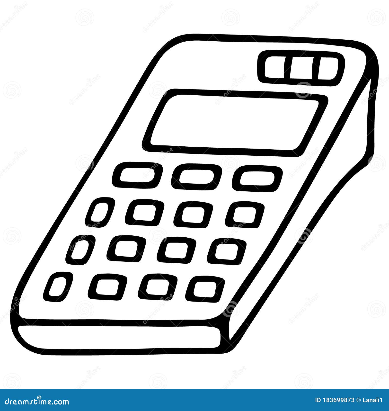 Calculator. Electronic Computing Device for Calculations. Vector ...