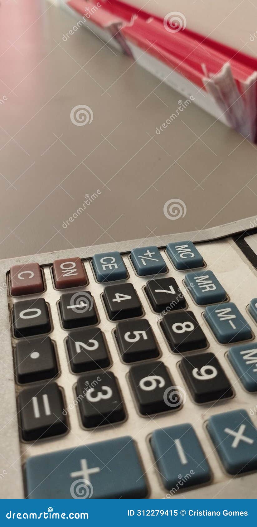 Calculator and Envelopes for Money and Check on Table in Bank Stock ...