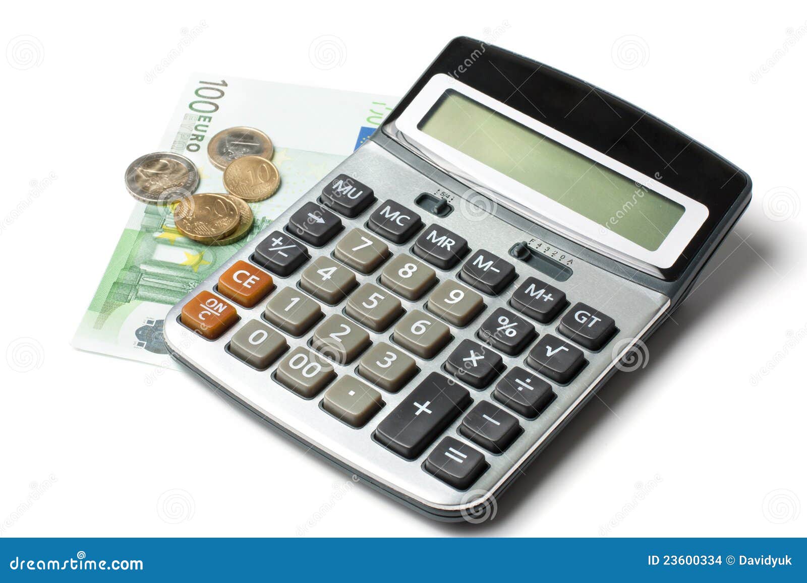 Calculator and euro stock photo. Image of economics, focus - 23600334