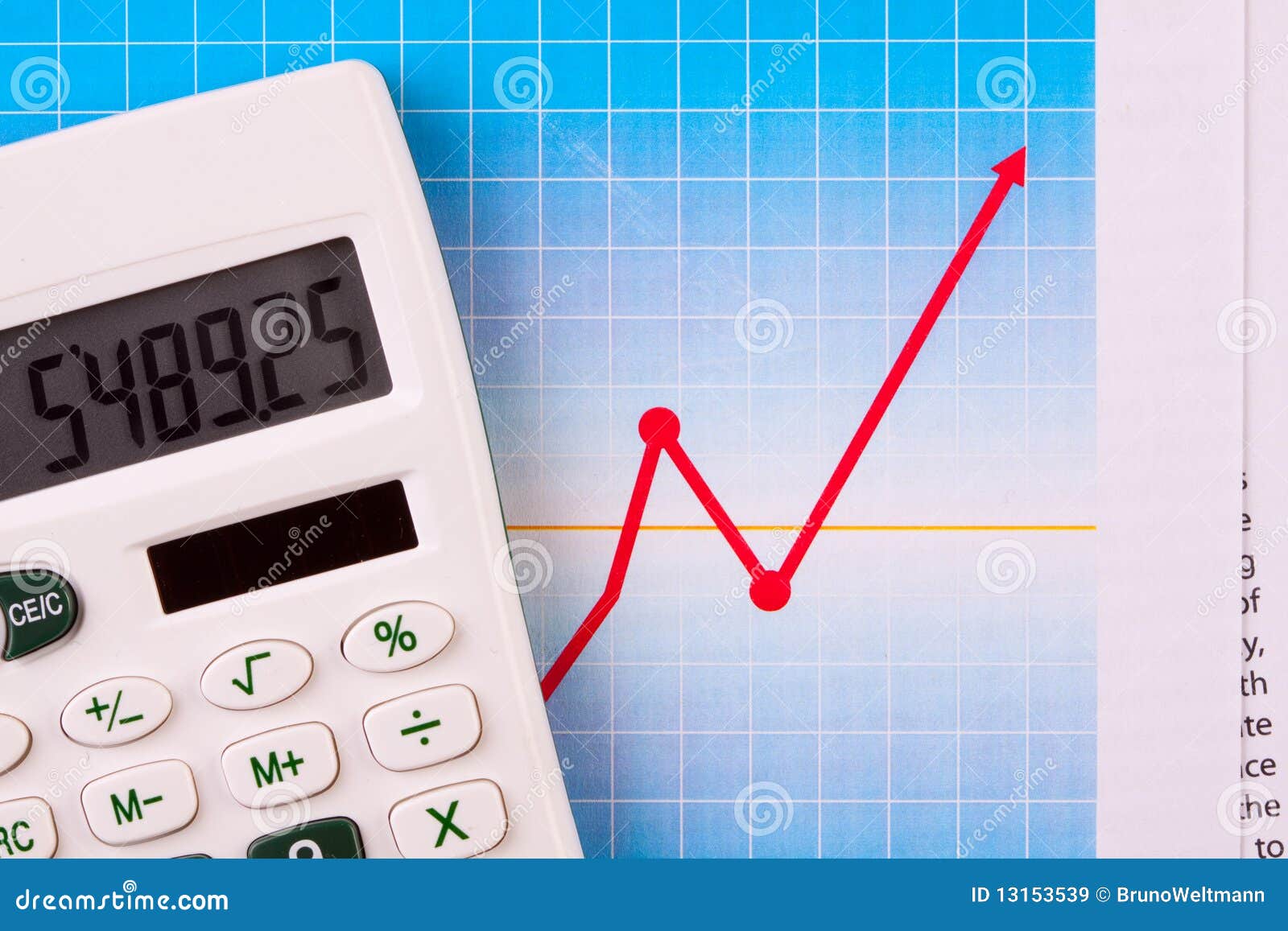 Calculator and Graph stock image. Image of graph, counting - 13153539