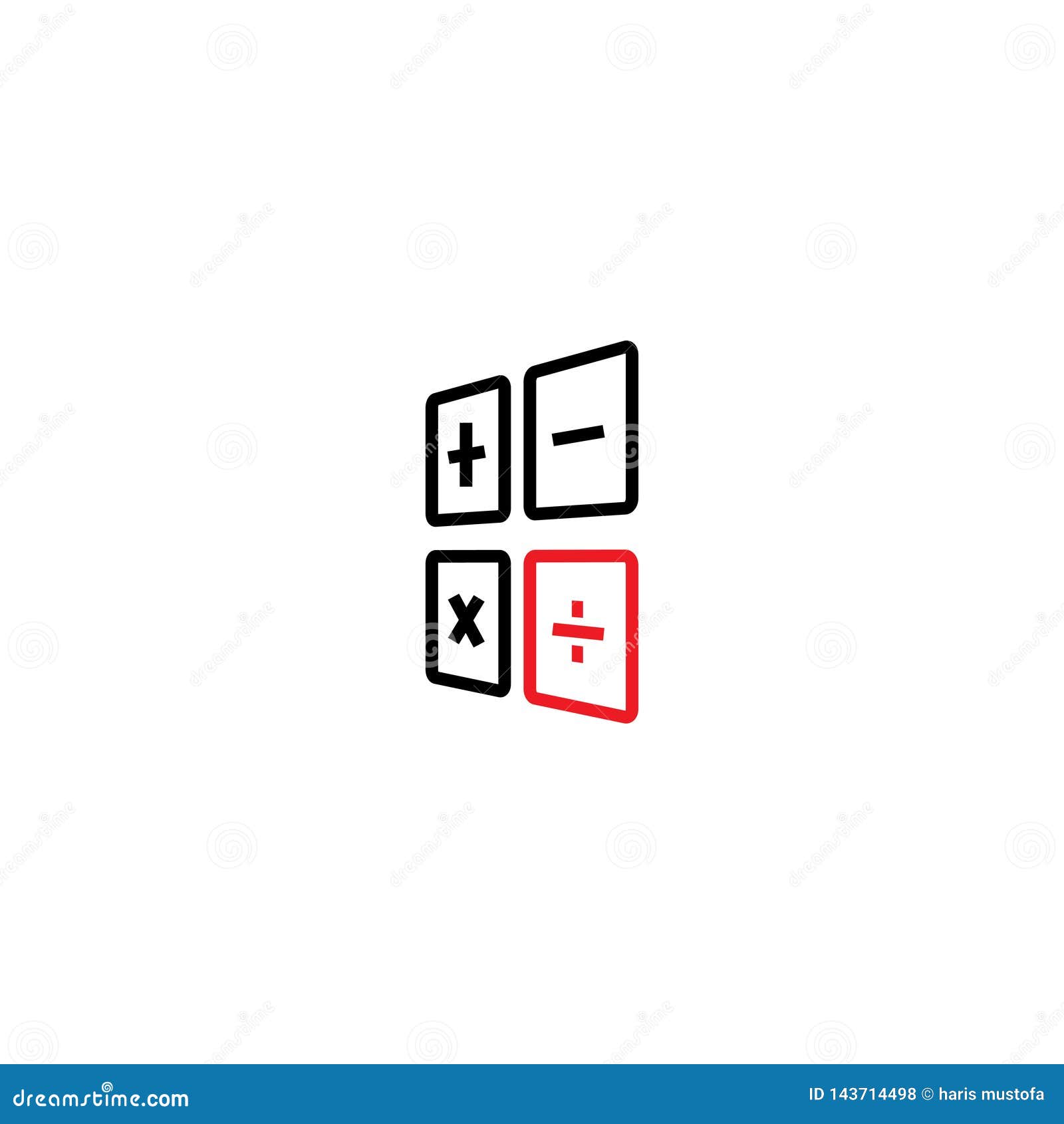 Calculator Graphic Design Template Vector Isolated Stock Vector ...