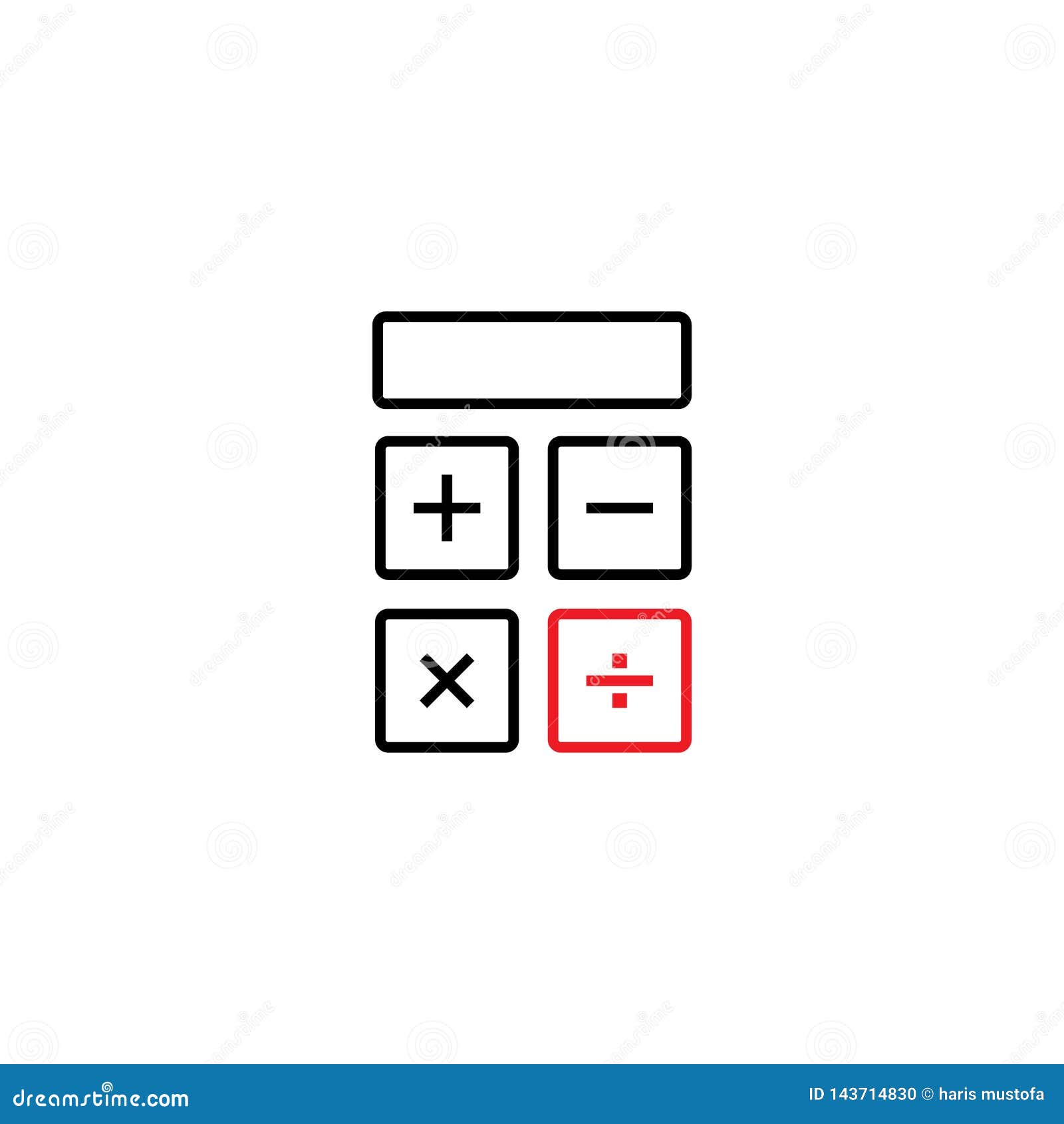 Calculator Graphic Design Template Vector Isolated Stock Vector ...