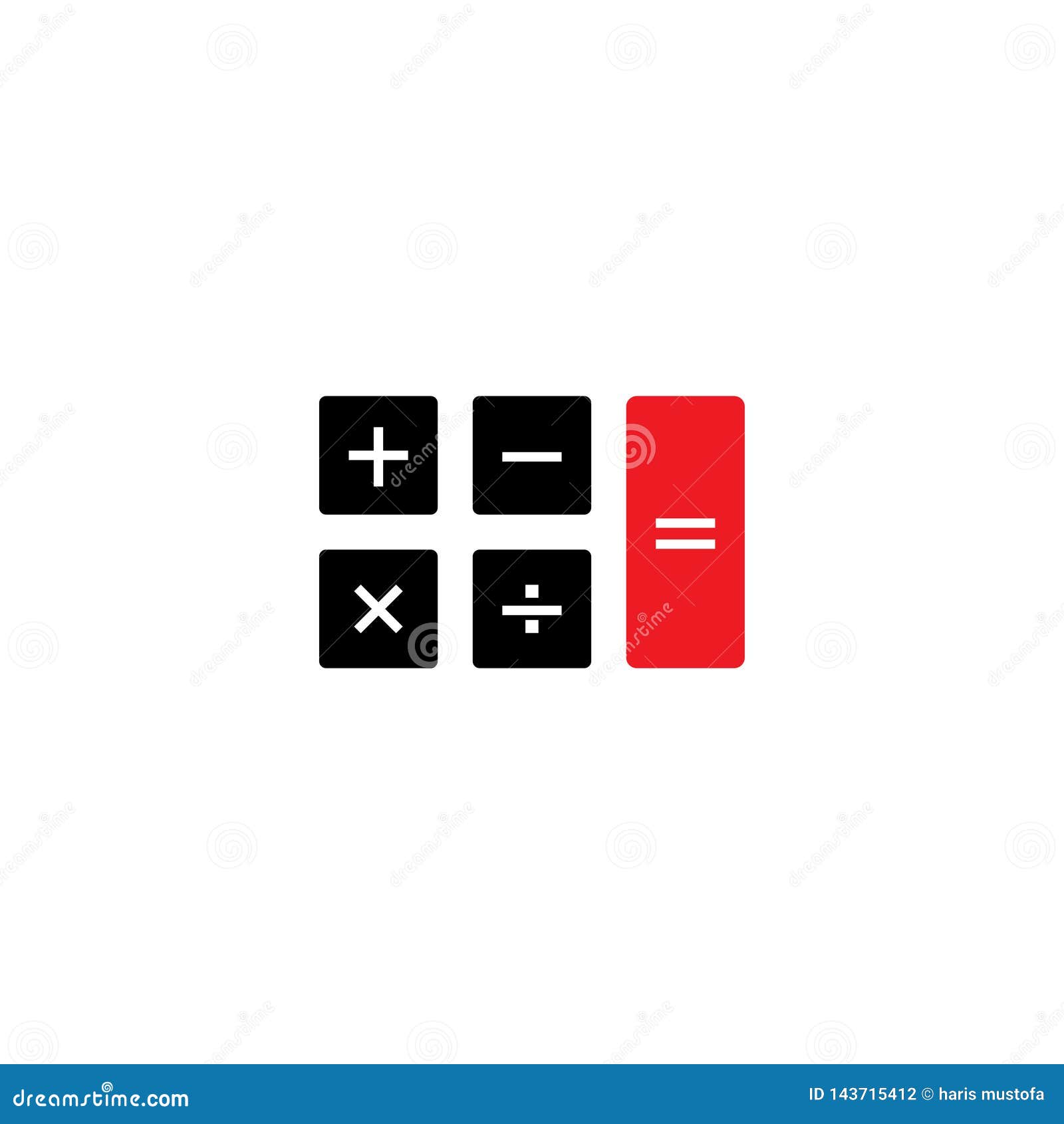 Calculator Graphic Design Template Vector Isolated Stock Vector ...