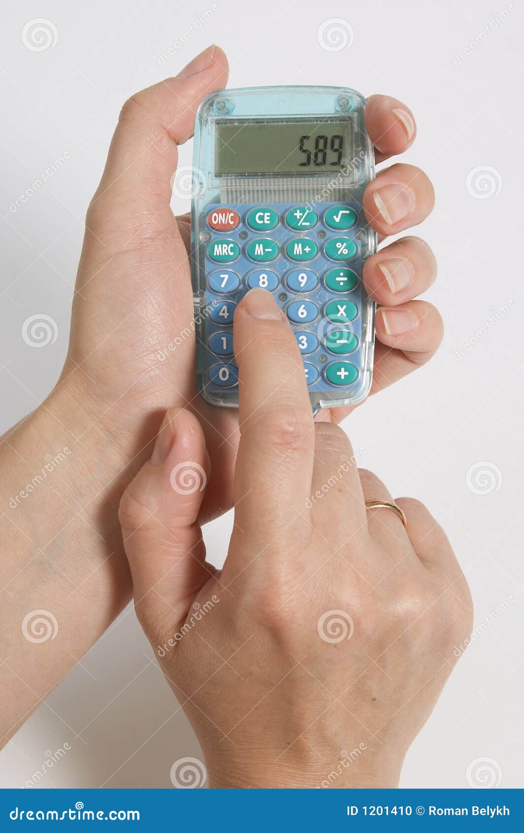 Calculator, hands. stock photo. Image of multiply, desk - 1201410