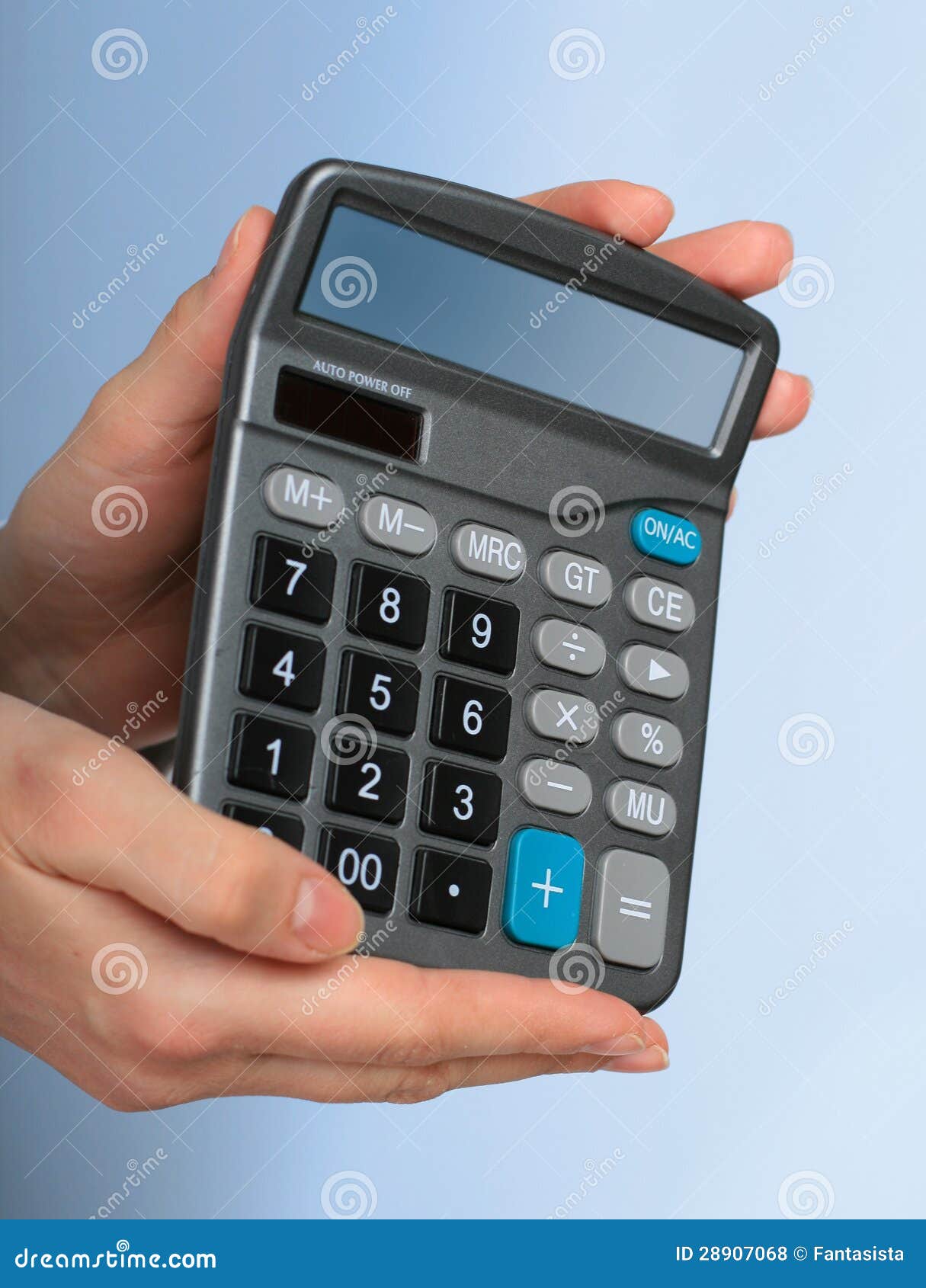 Calculator in hands. stock photo. Image of accounting - 28907068