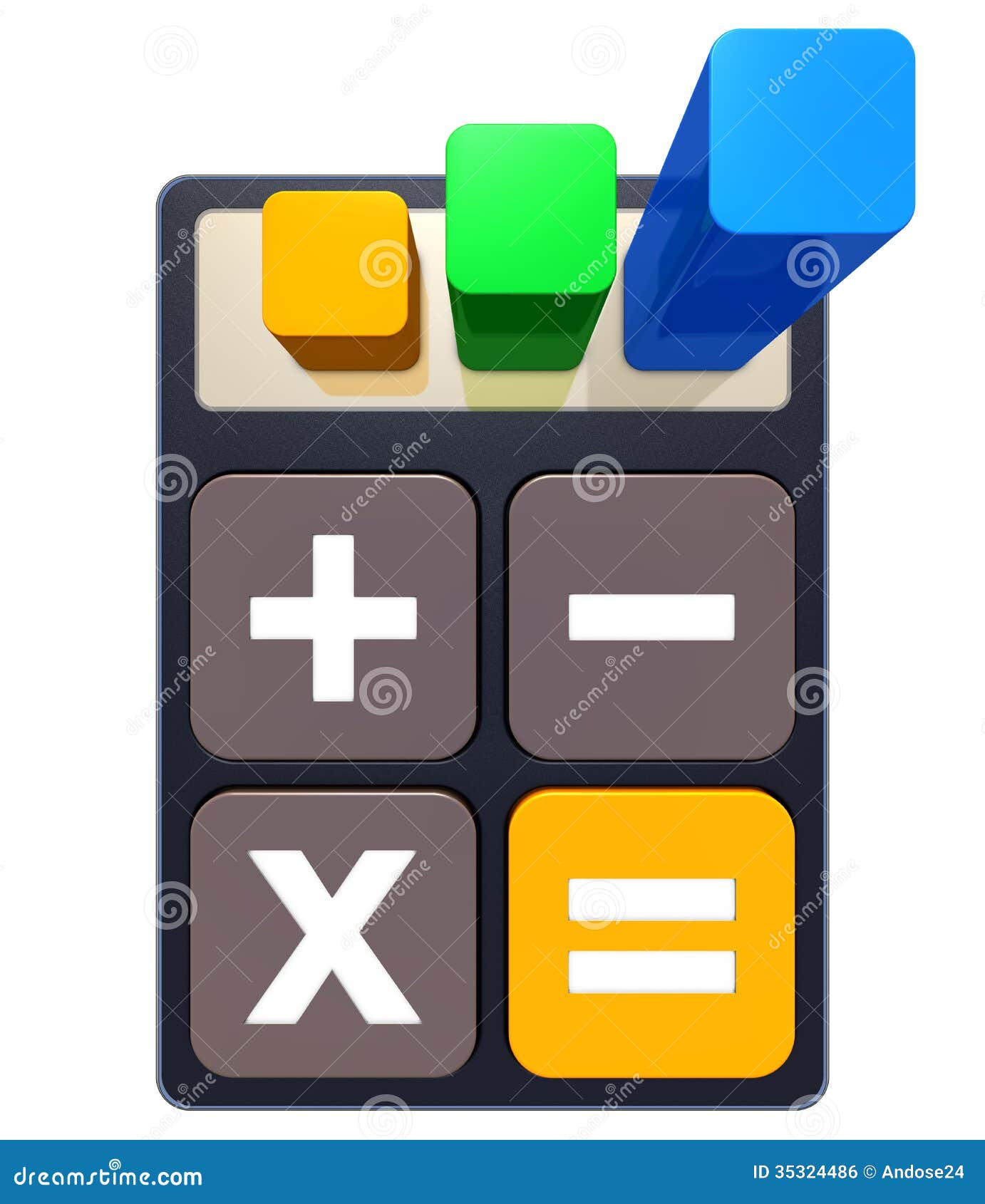 Calculator stock photo. Image of increase, business, prognosis - 35324486