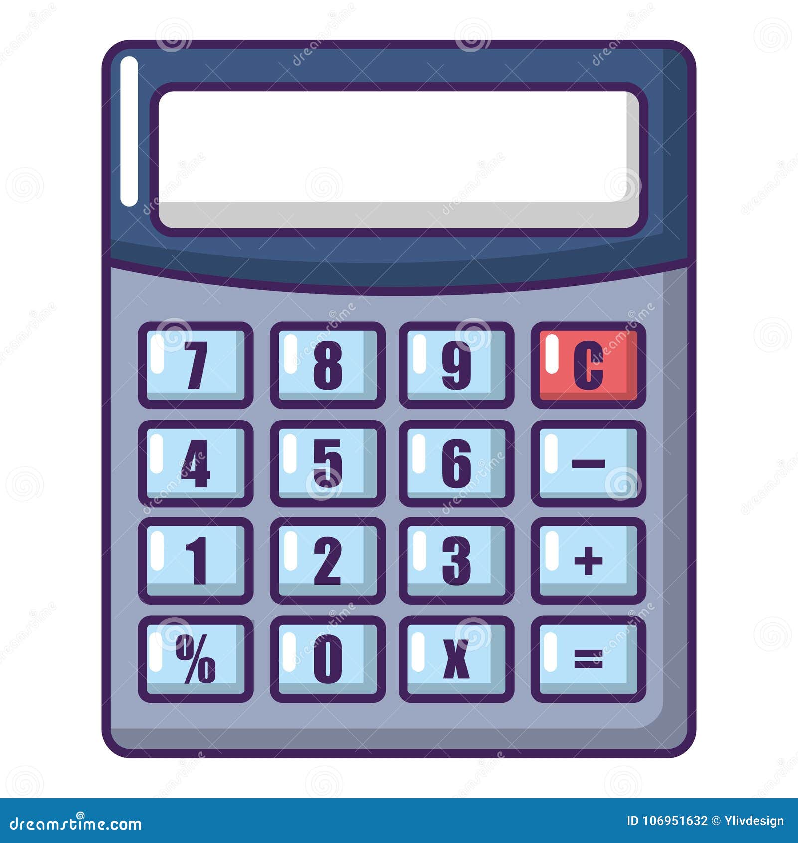Calculator Icon, Cartoon Style. Stock Vector - Illustration of deadline ... Calculator Icon, Cartoon Style. Stock Vector - Illustration of deadline ...
