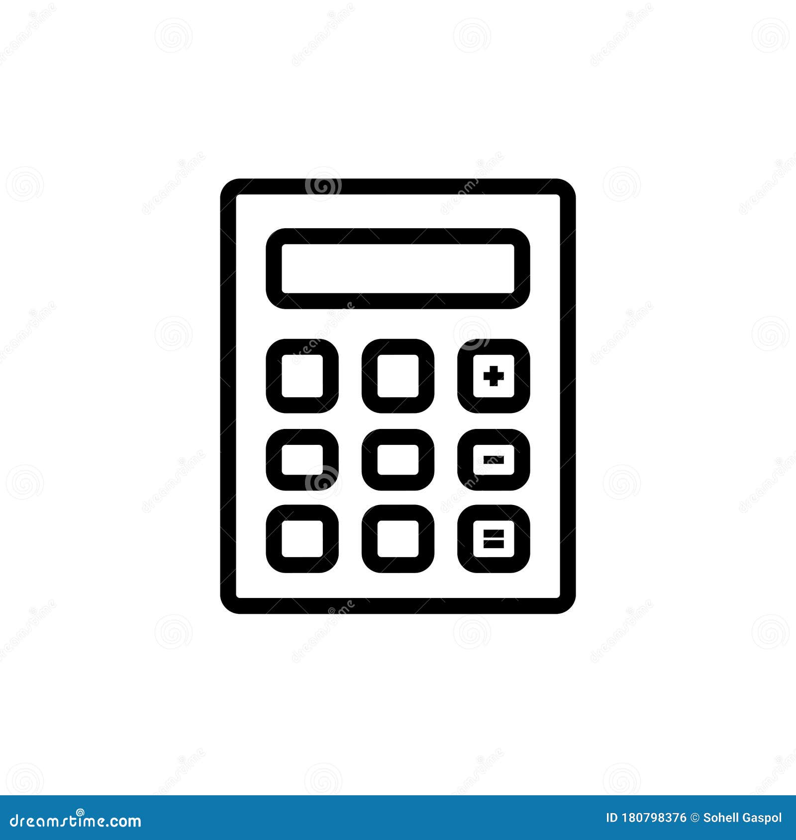 Calculator Icon Design Logo Vector Template Stock Illustration ...