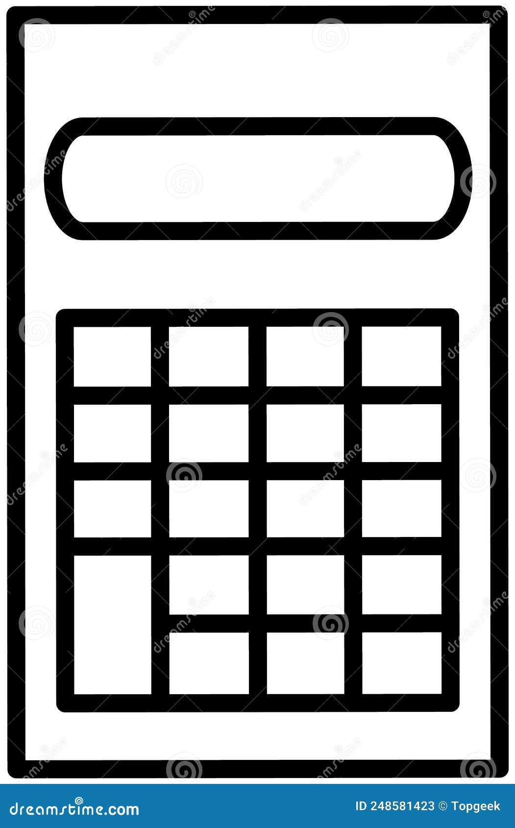 Device for Calculating Mathematical Data. Calculator with Buttons with ...