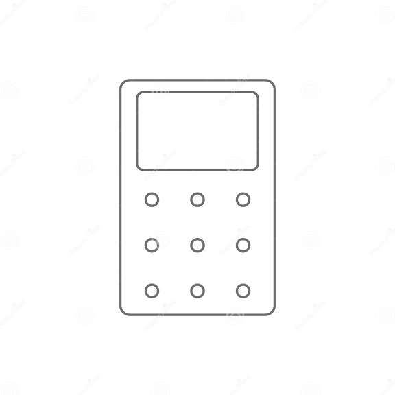 Calculator Icon. Element of Cyber Security for Mobile Concept and Web ...