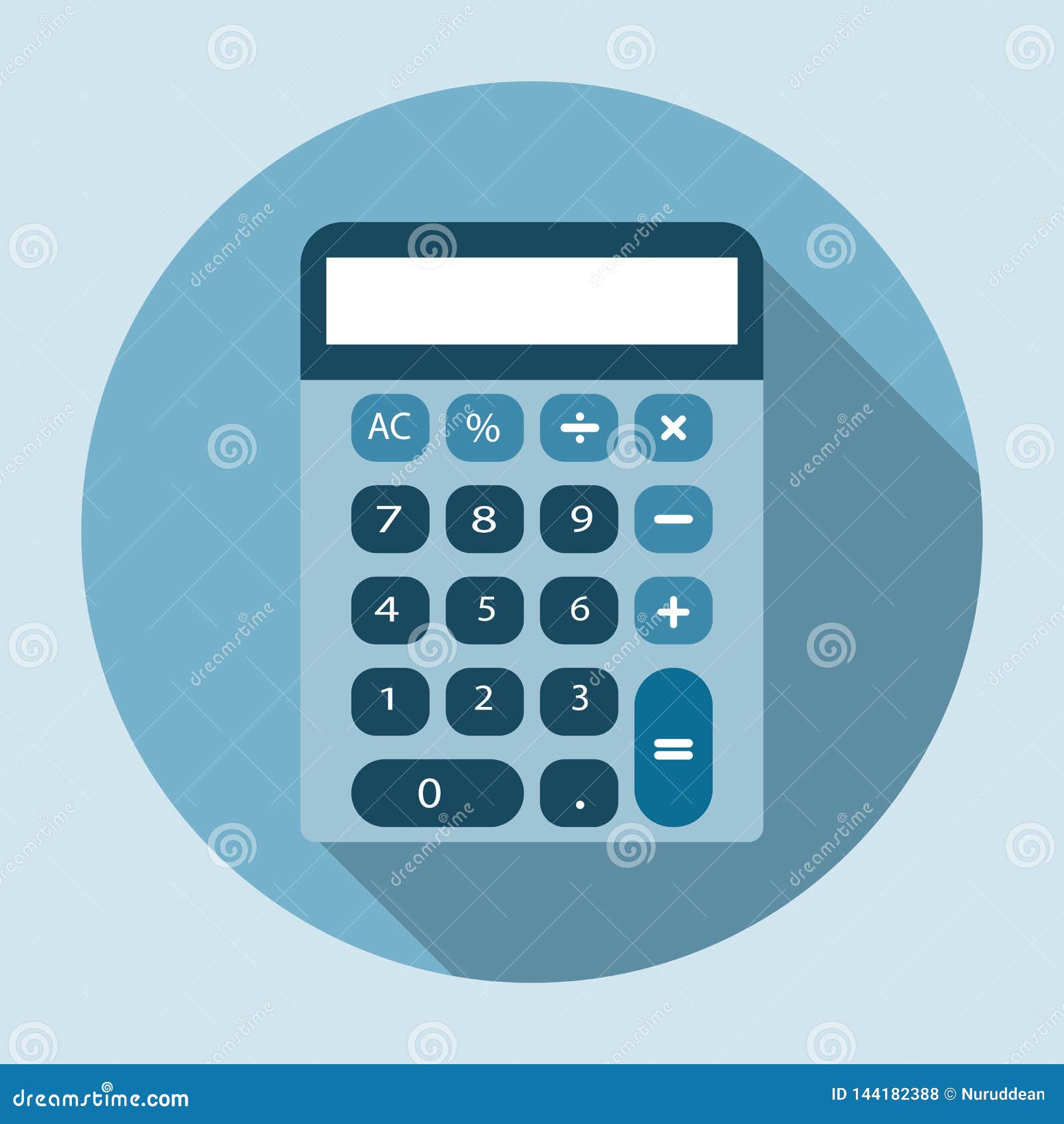 Calculator Icon. Flat Design Stock Vector - Illustration of count ...