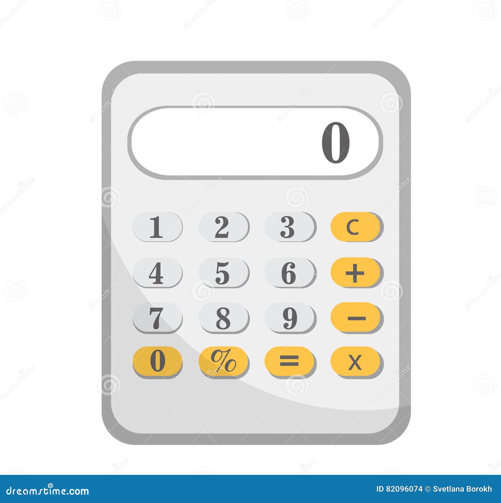 Calculator Icon, Flat Design. On White Background. Vector Illustration ...