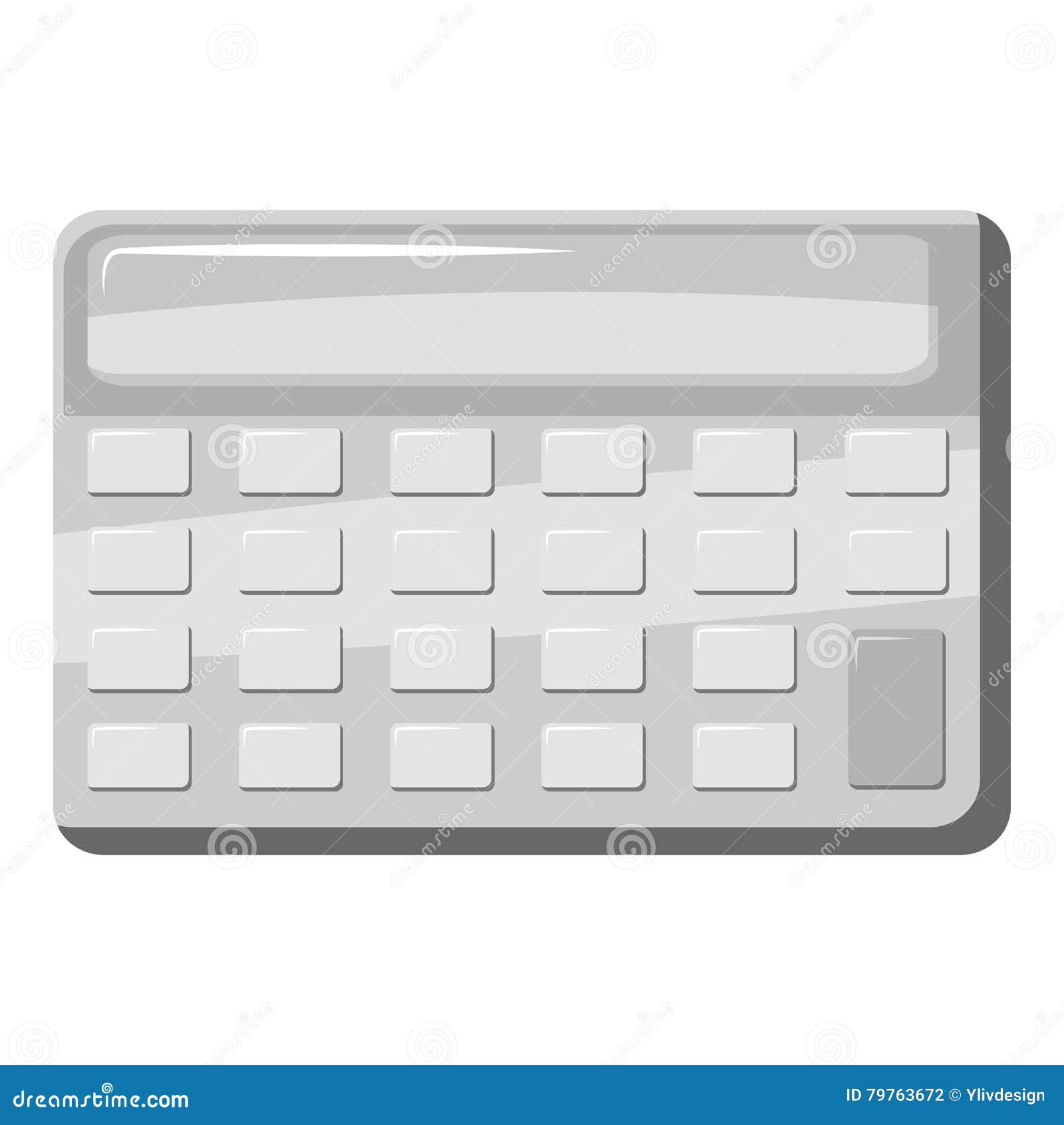 Calculator Icon, Gray Monochrome Style Stock Vector - Illustration of ...