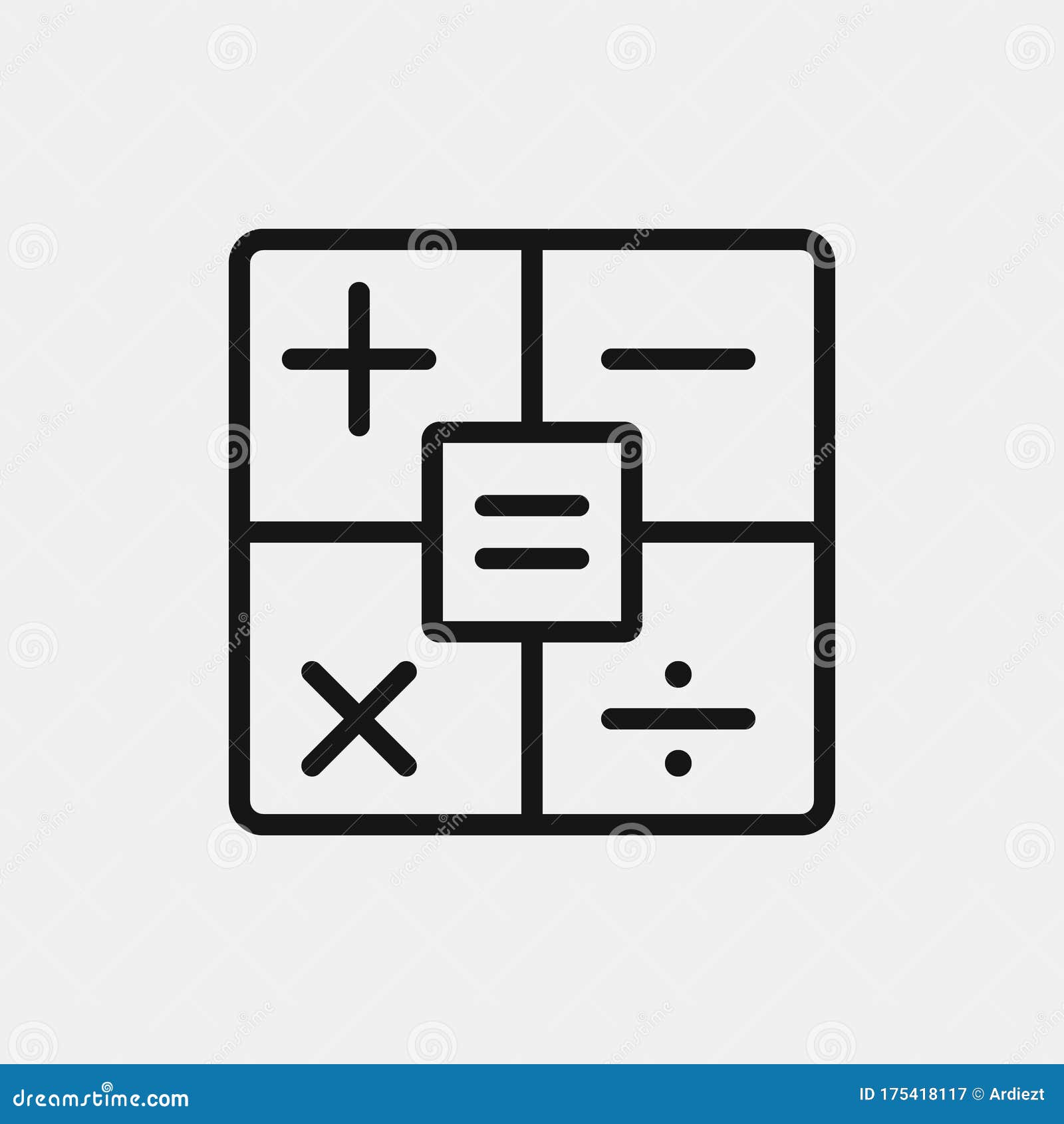 Calculator Icon Logo Design. Simple Flat Vector Illustration Stock ...