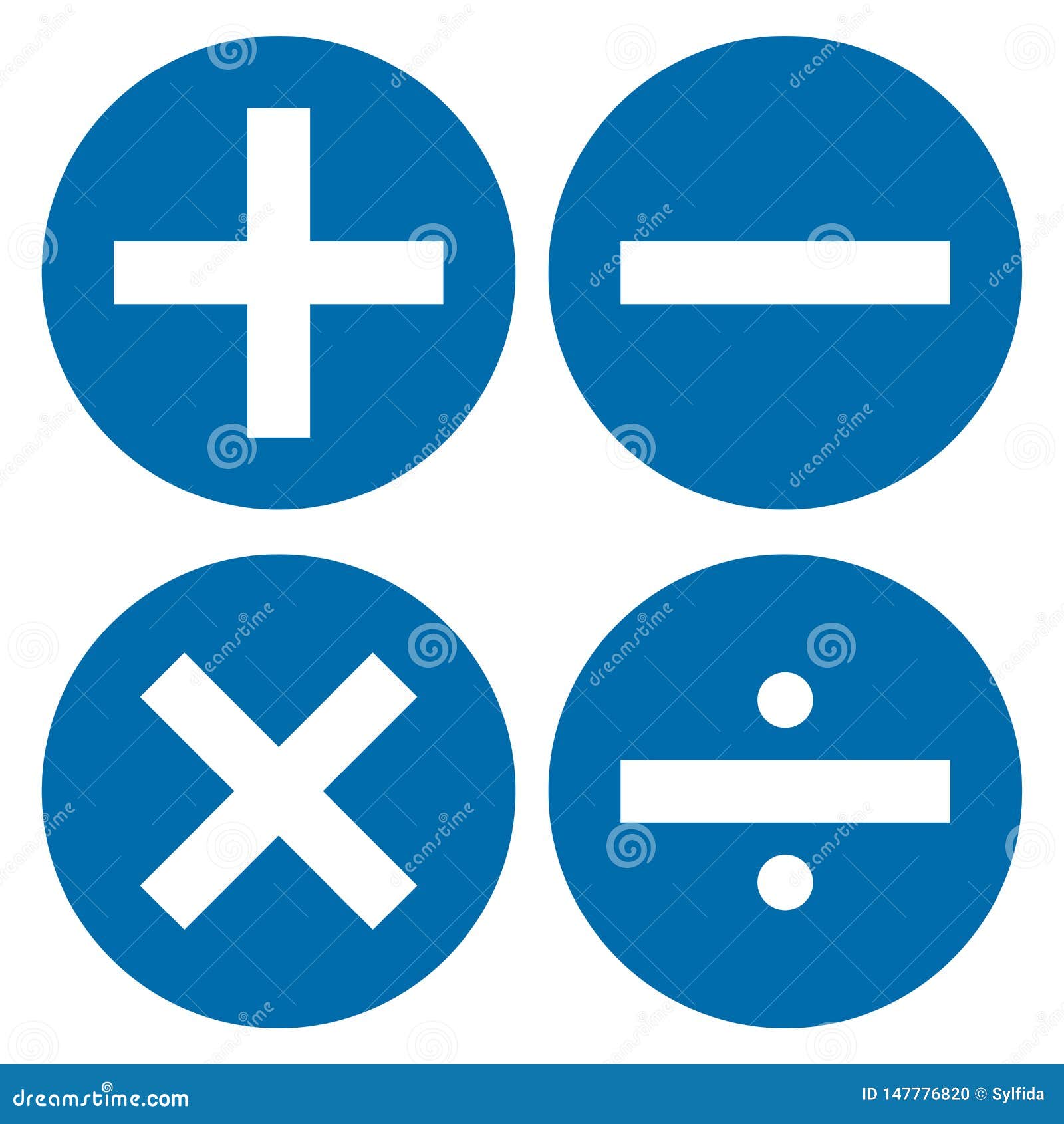 Calculator Icon, Mathematics Symbol. Vector Stock Illustration ...