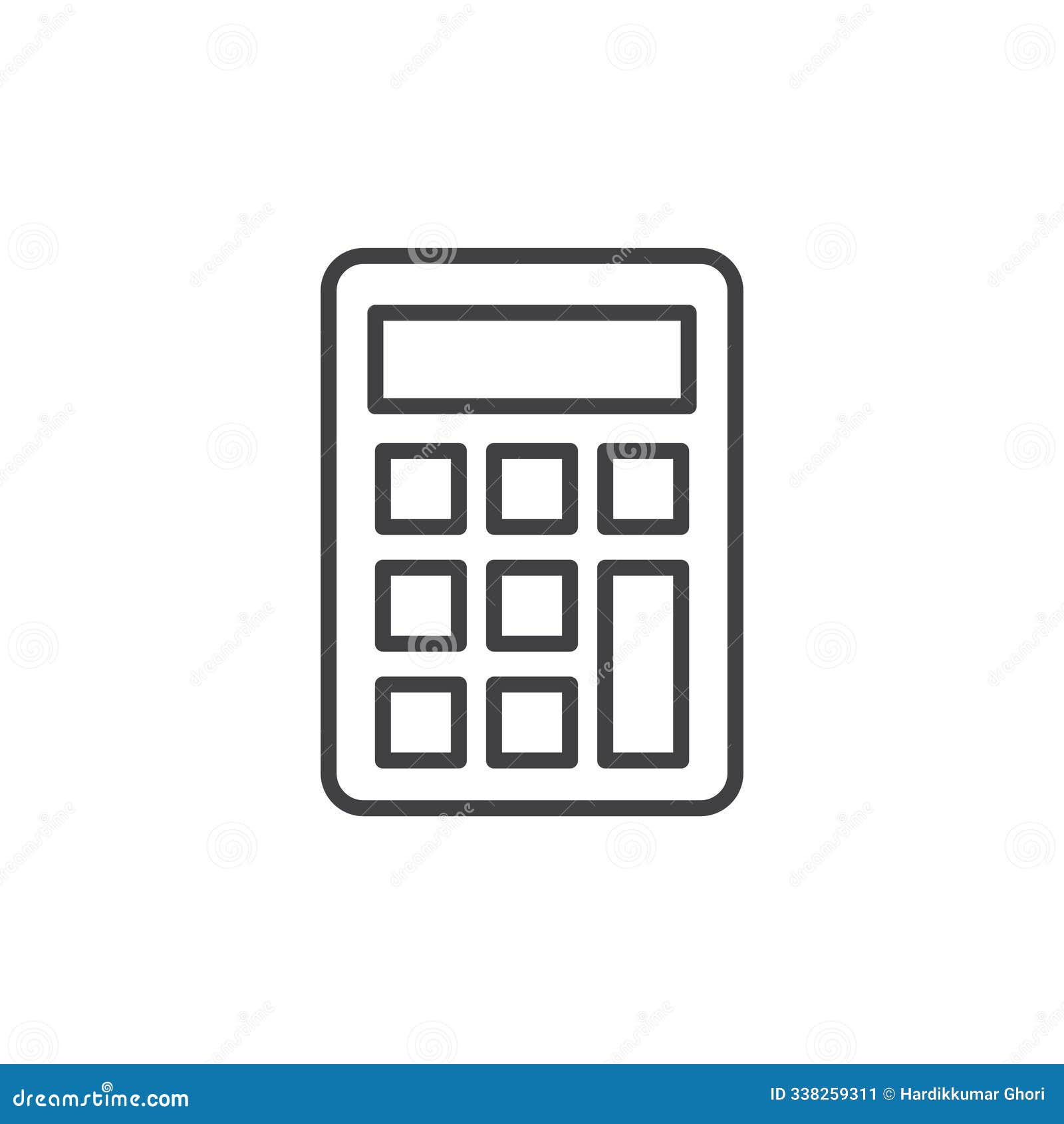 Calculator Icon Set. Accounting Calculate Vector Symbol Stock Vector ...