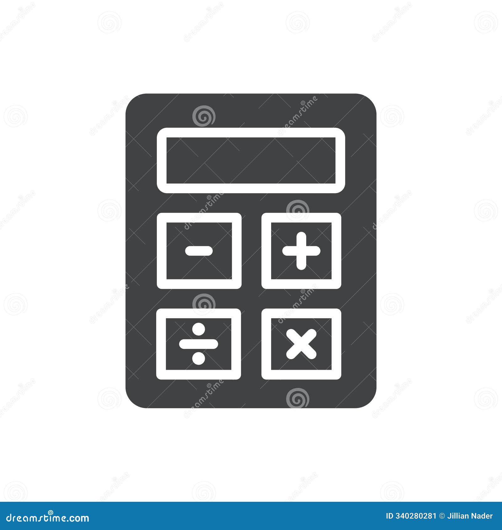 Calculator Icon Simple Vector Symbol Stock Vector - Illustration of ...
