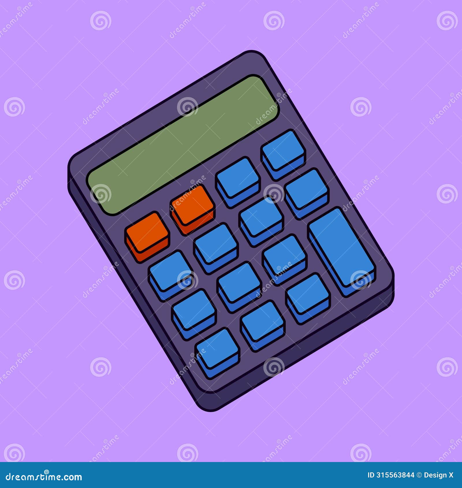 Maths Calculation Educational Game For Kids Vector Illustration ...