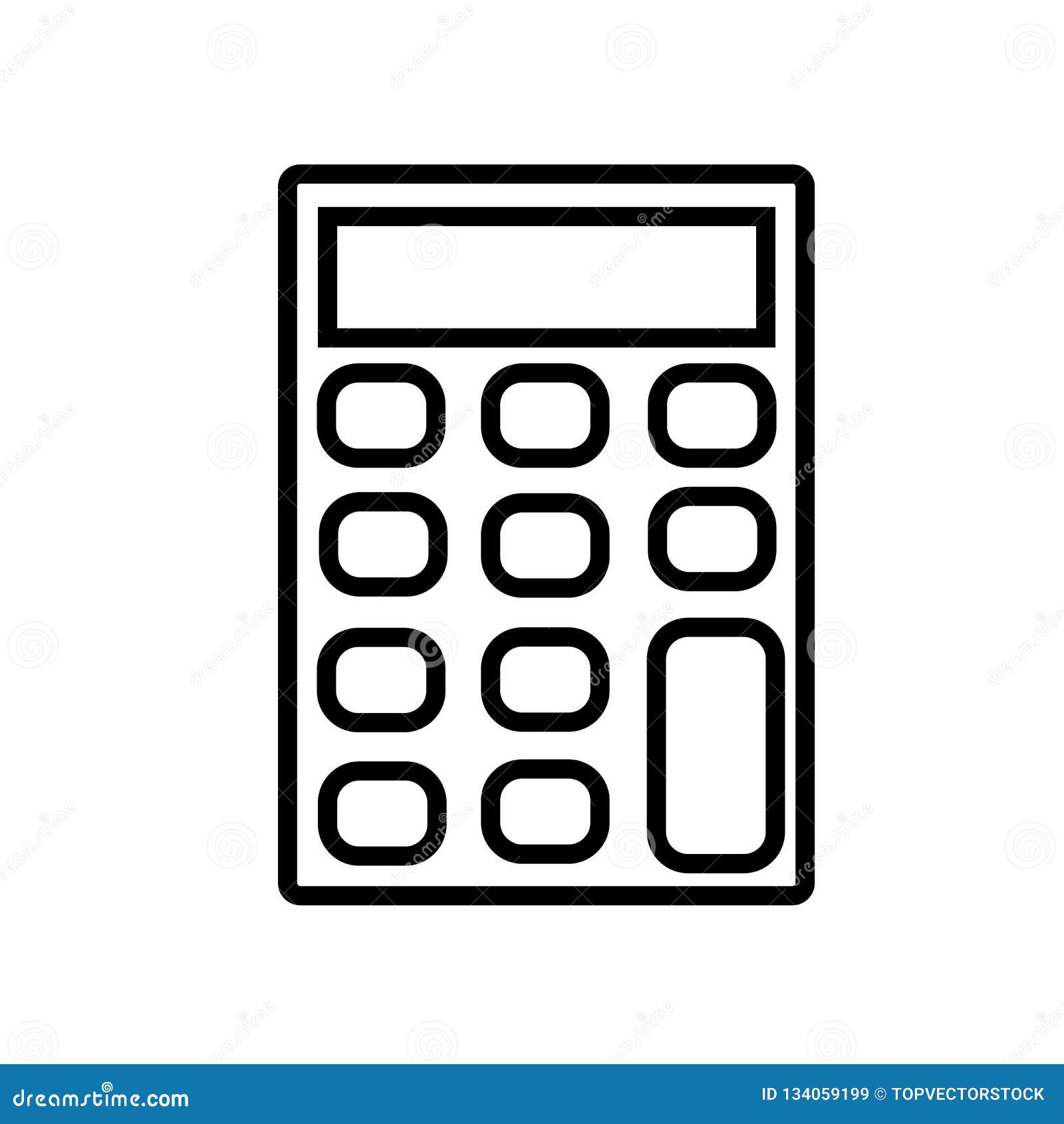 Calculator Icon Vector Isolated on White Background, Calculator Sign ...