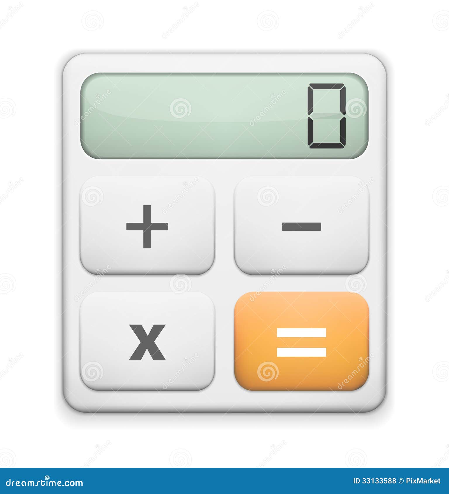 Calculator Icon stock vector. Illustration of button - 33133588
