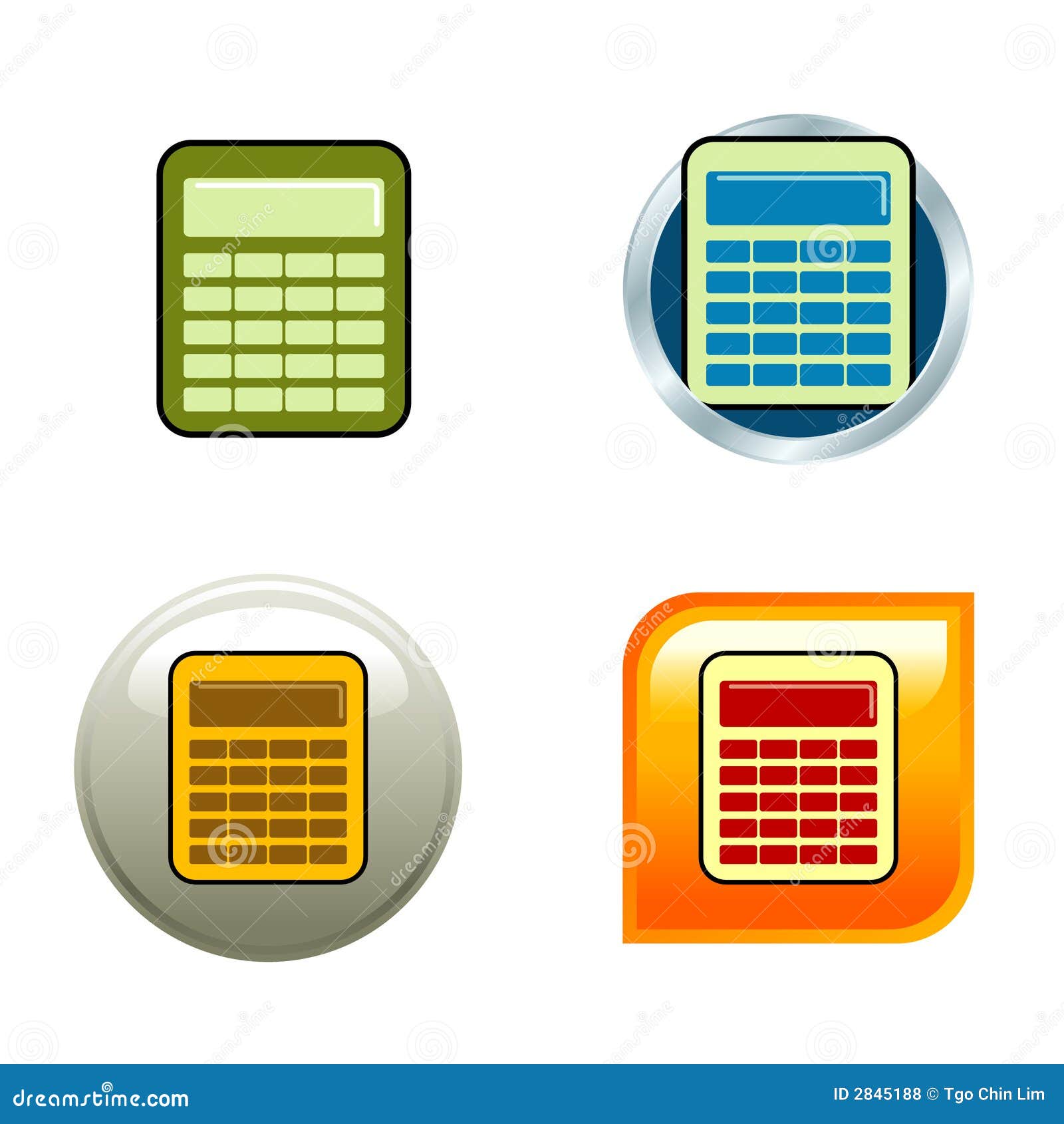 Calculator Icons stock vector. Illustration of button - 2845188