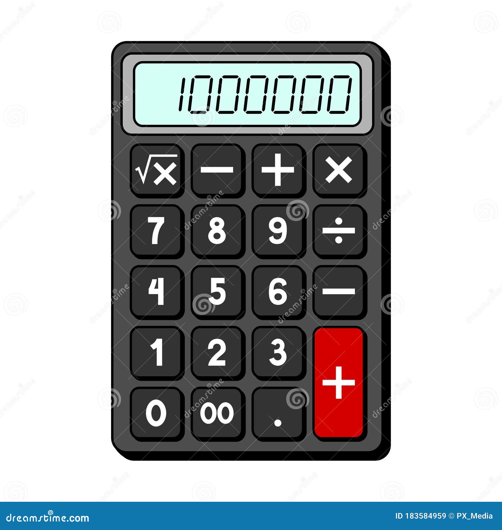 Calculator Illustration - Cartoon Drawing Stock Illustration ...