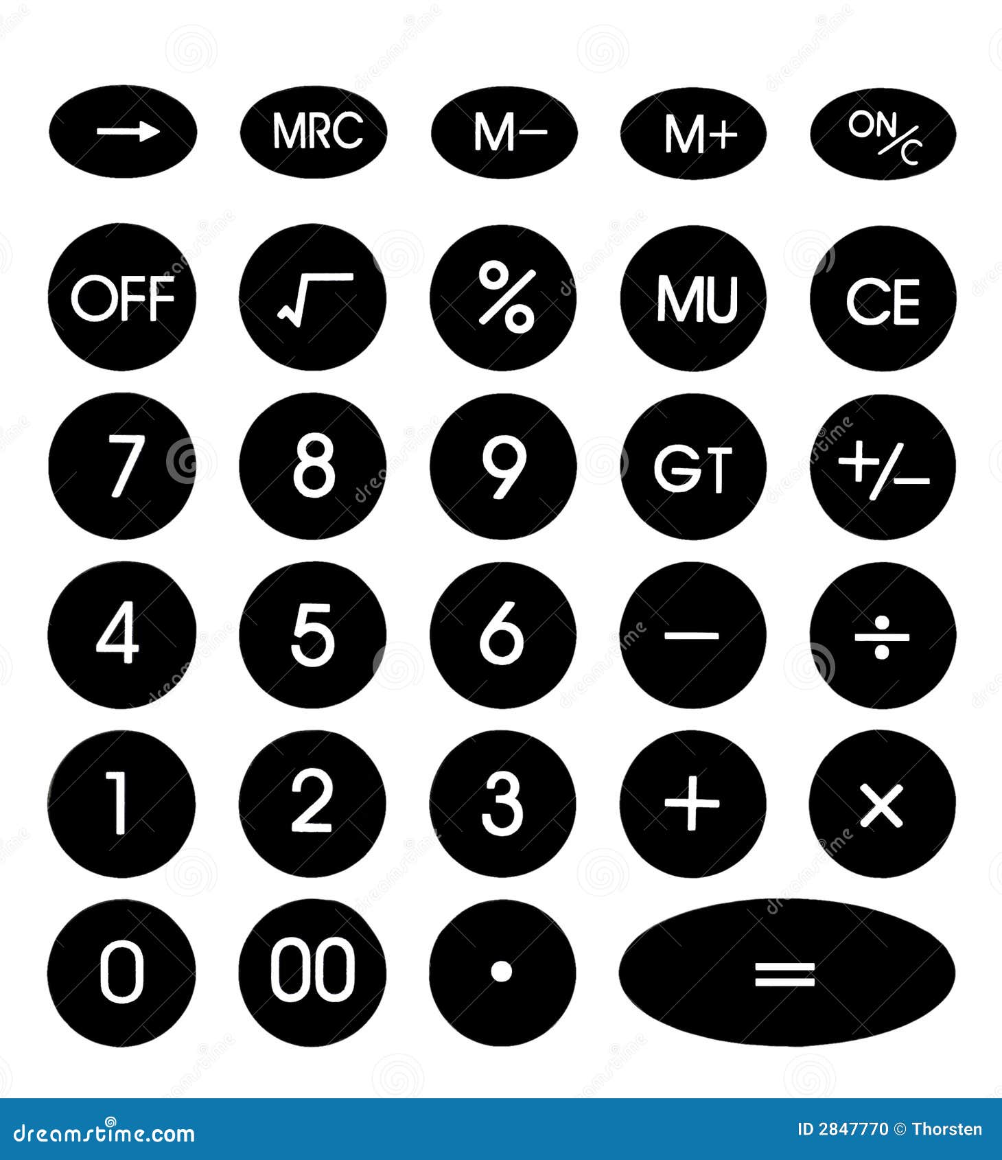 Calculator Interface stock illustration. Illustration of accessory ...