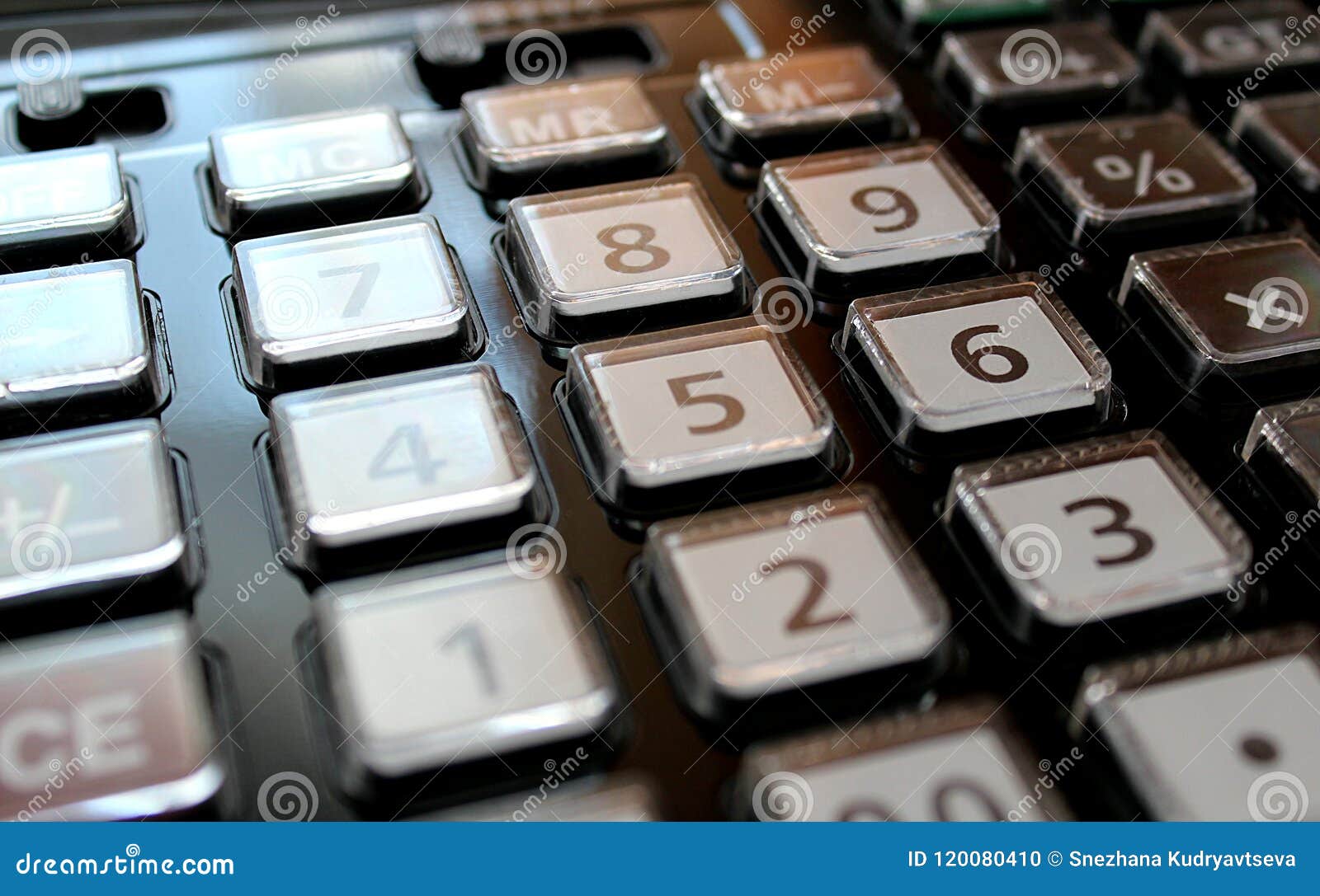 Calculator in Order Not To Count the Numbers in the Mind Stock Photo ...