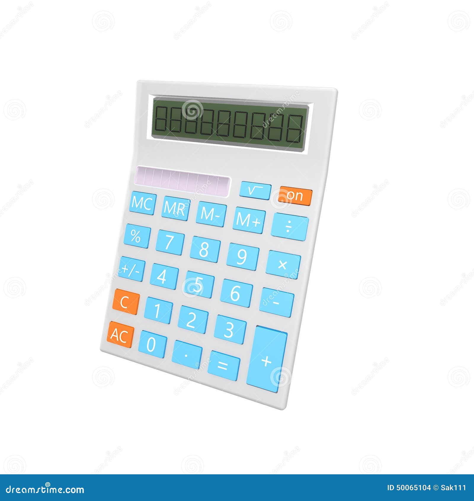 Calculator Isolated on White Background Stock Illustration ...