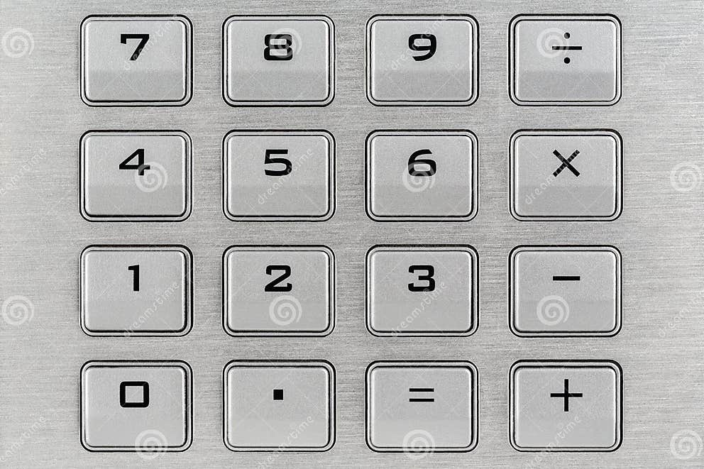 Calculator keypad stock photo. Image of multiplication - 34879742