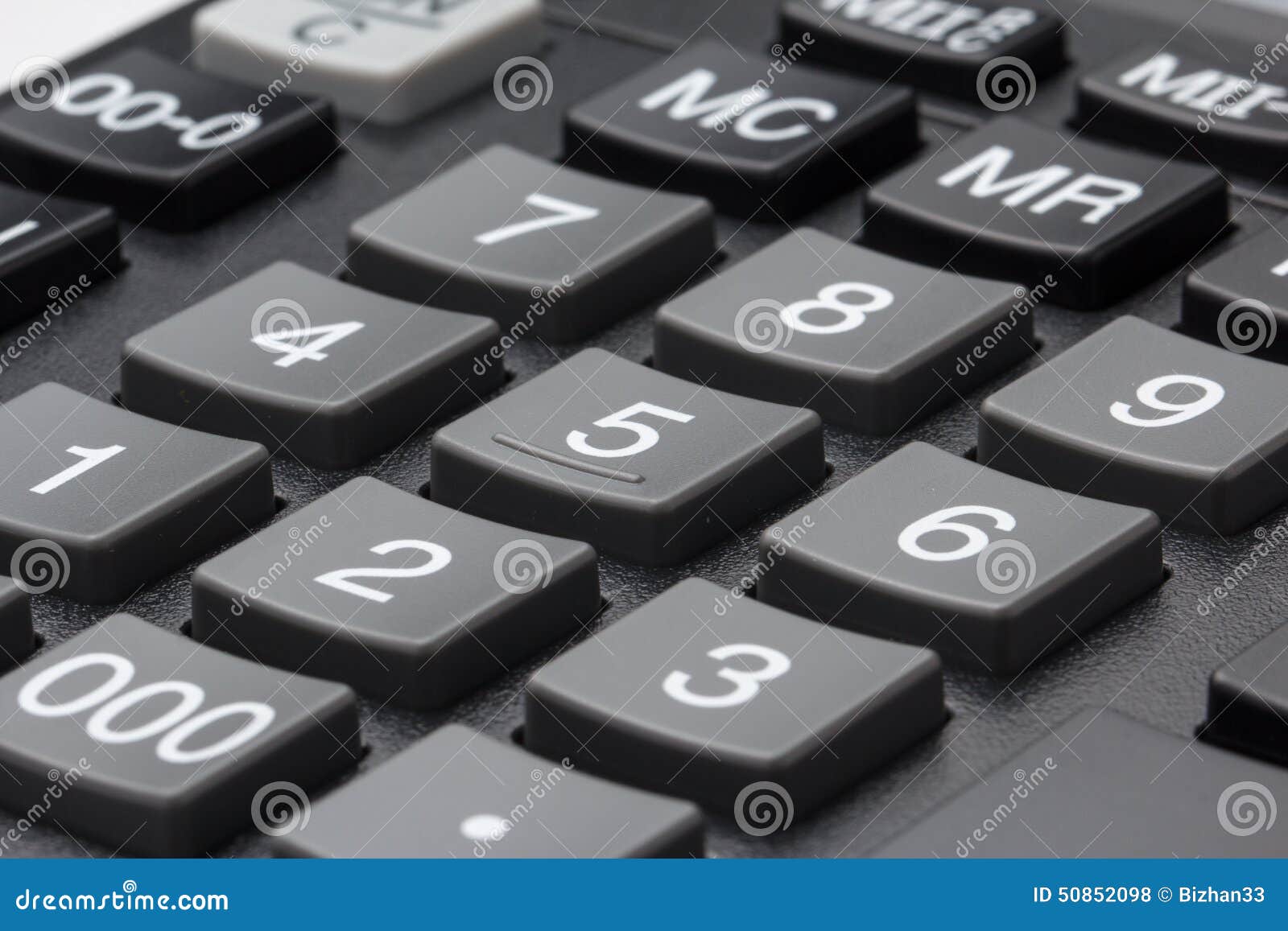 Calculator Keypad Gray Buttons Stock Photo - Image of four, five: 50852098