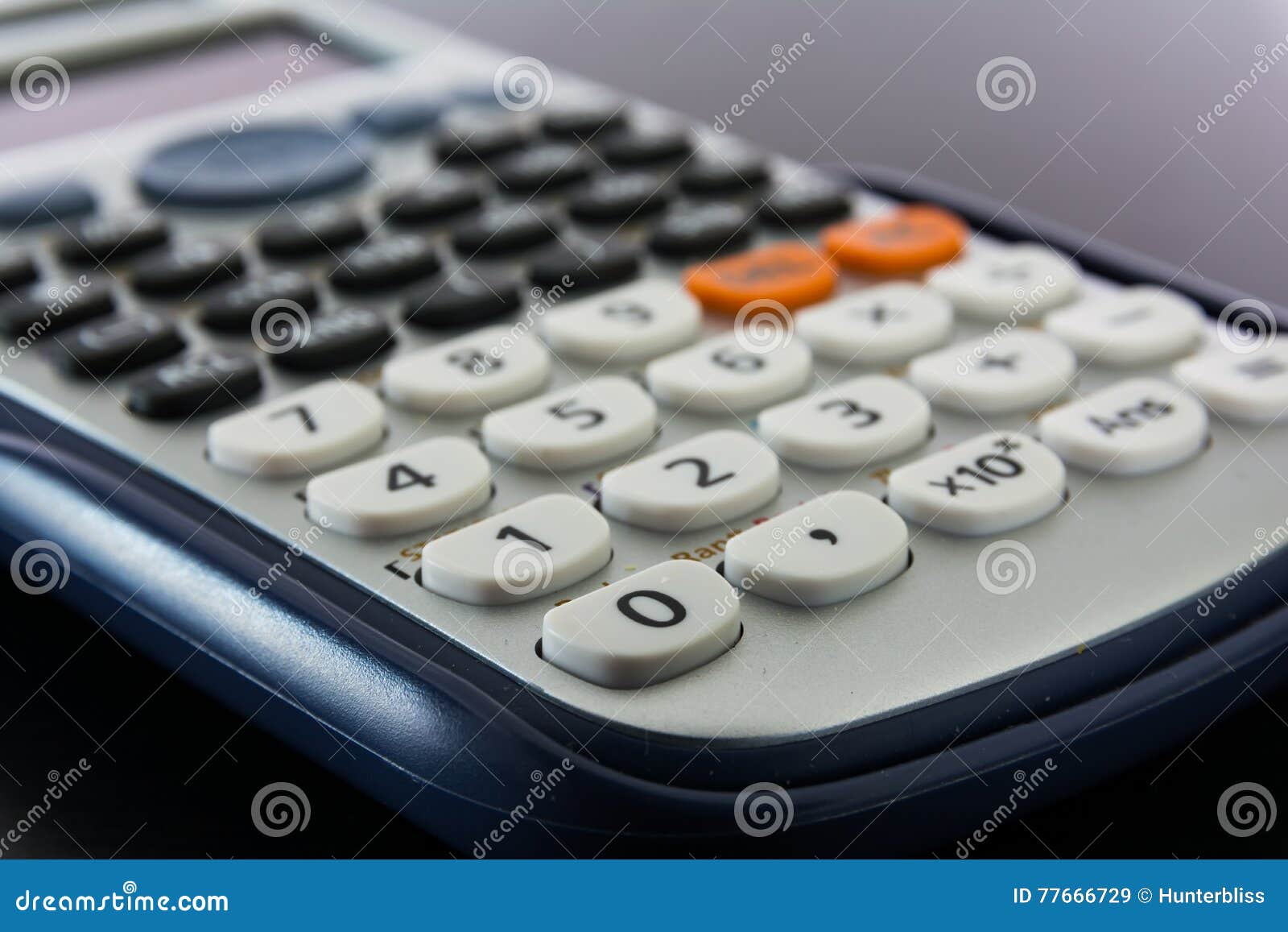 Calculator Keypad Numbers Buttons Small Modern Desk Work White Stock ...