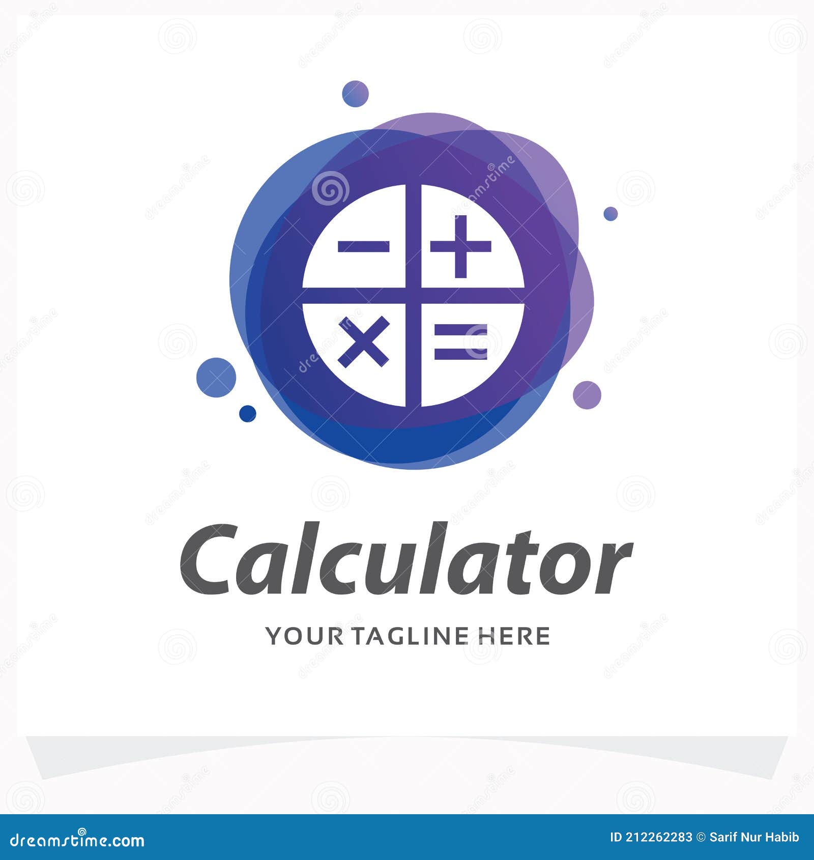 Calculator Logo Design Template Stock Vector - Illustration of digital ...
