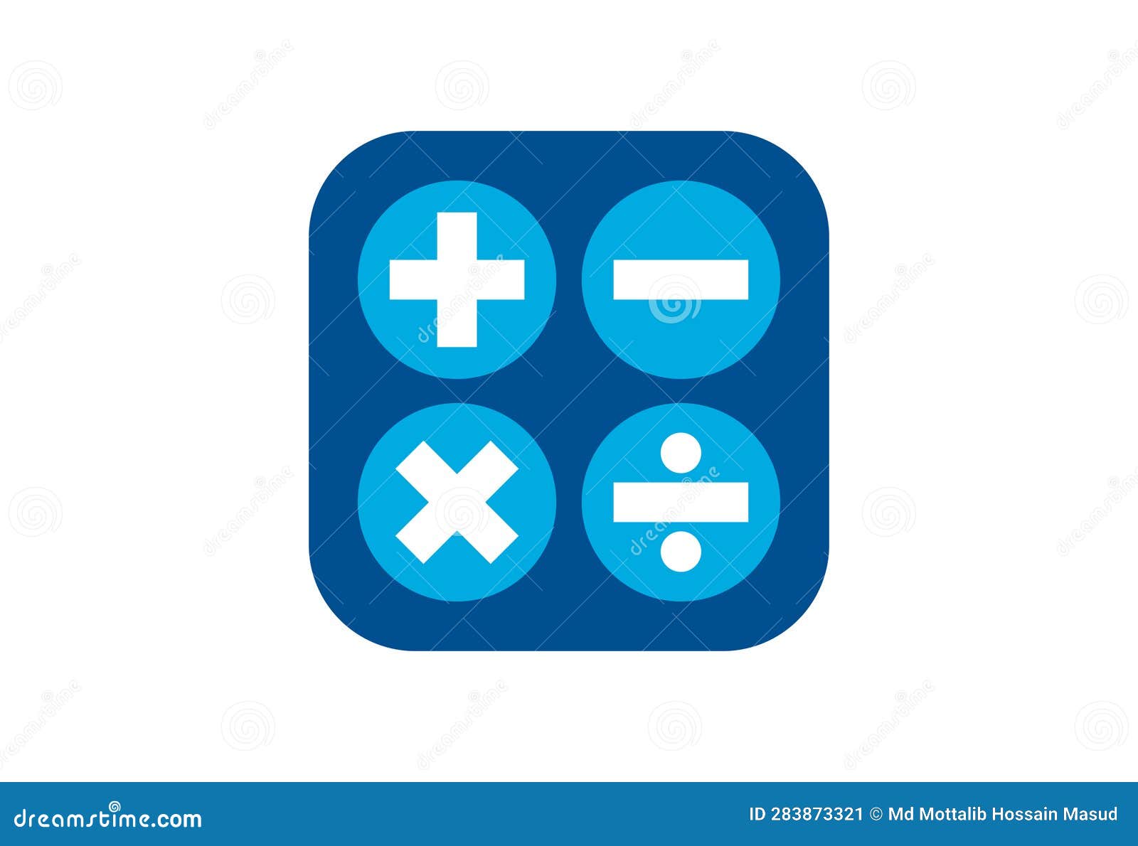 Calculator Logo Icon, Vector Design Template Stock Illustration ...