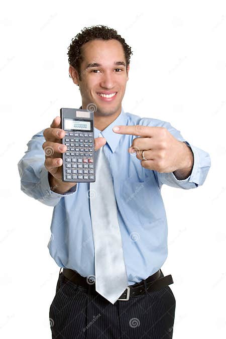 Calculator Man stock photo. Image of holding, isolated - 2141696