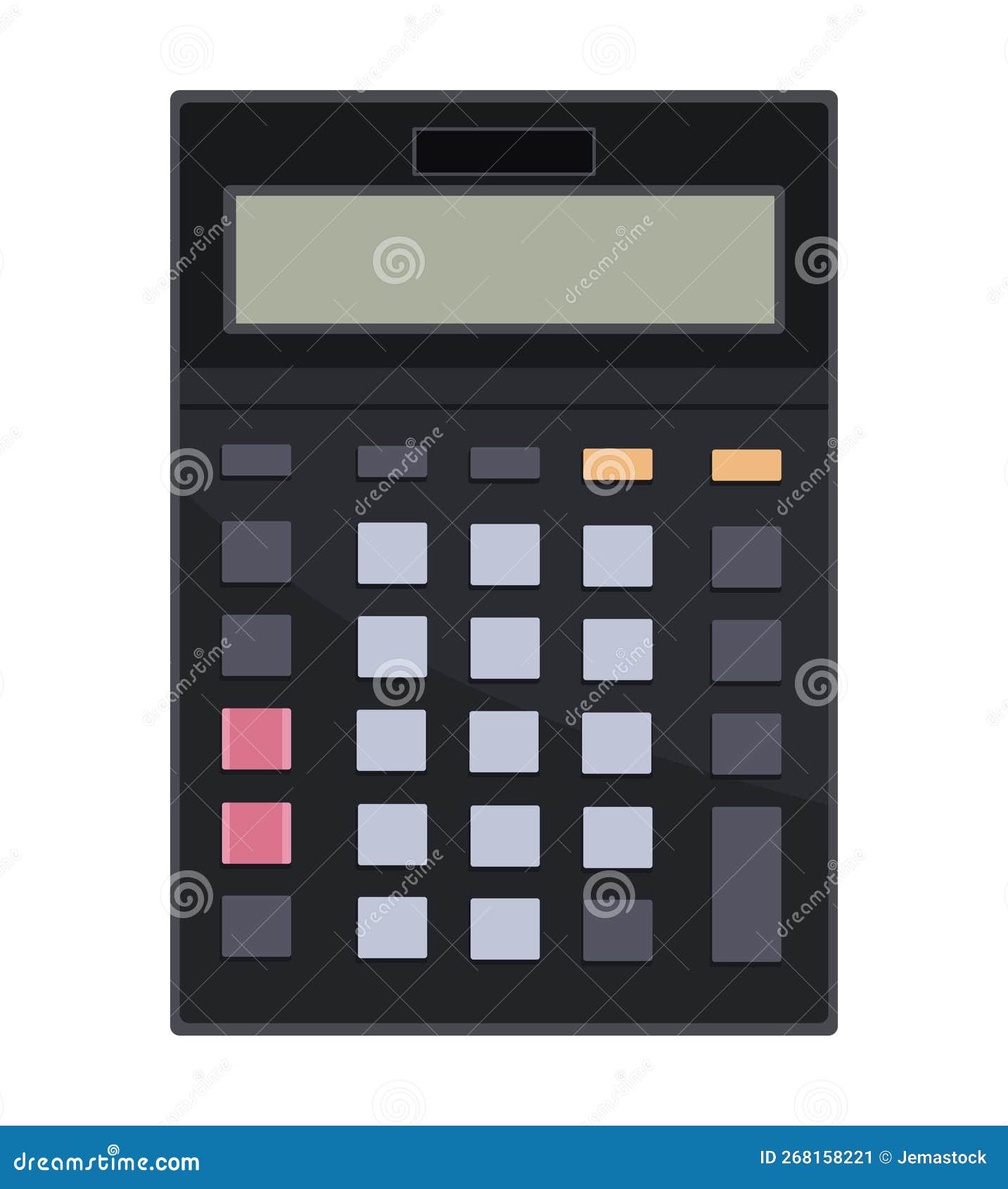 Calculator math device stock vector. Illustration of equipment - 268158221