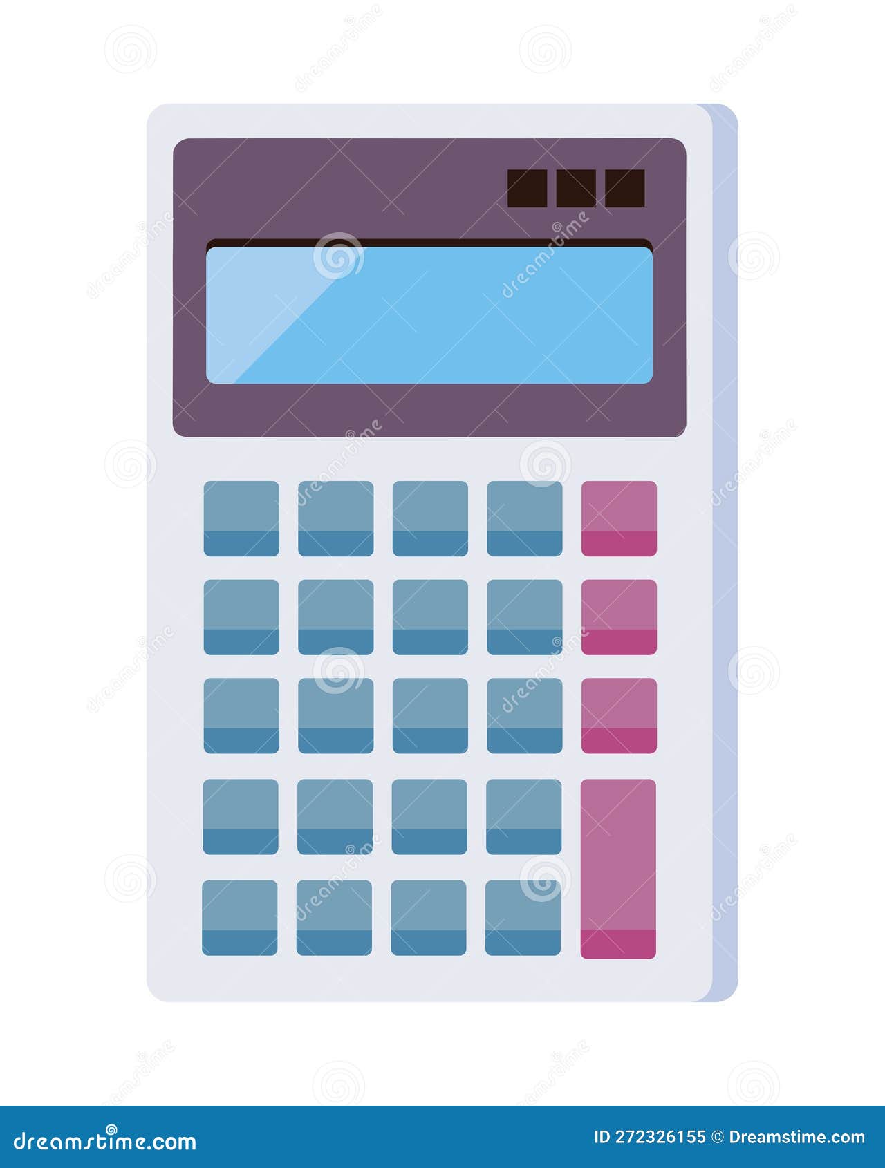 Calculator math device stock vector. Illustration of design - 272326155